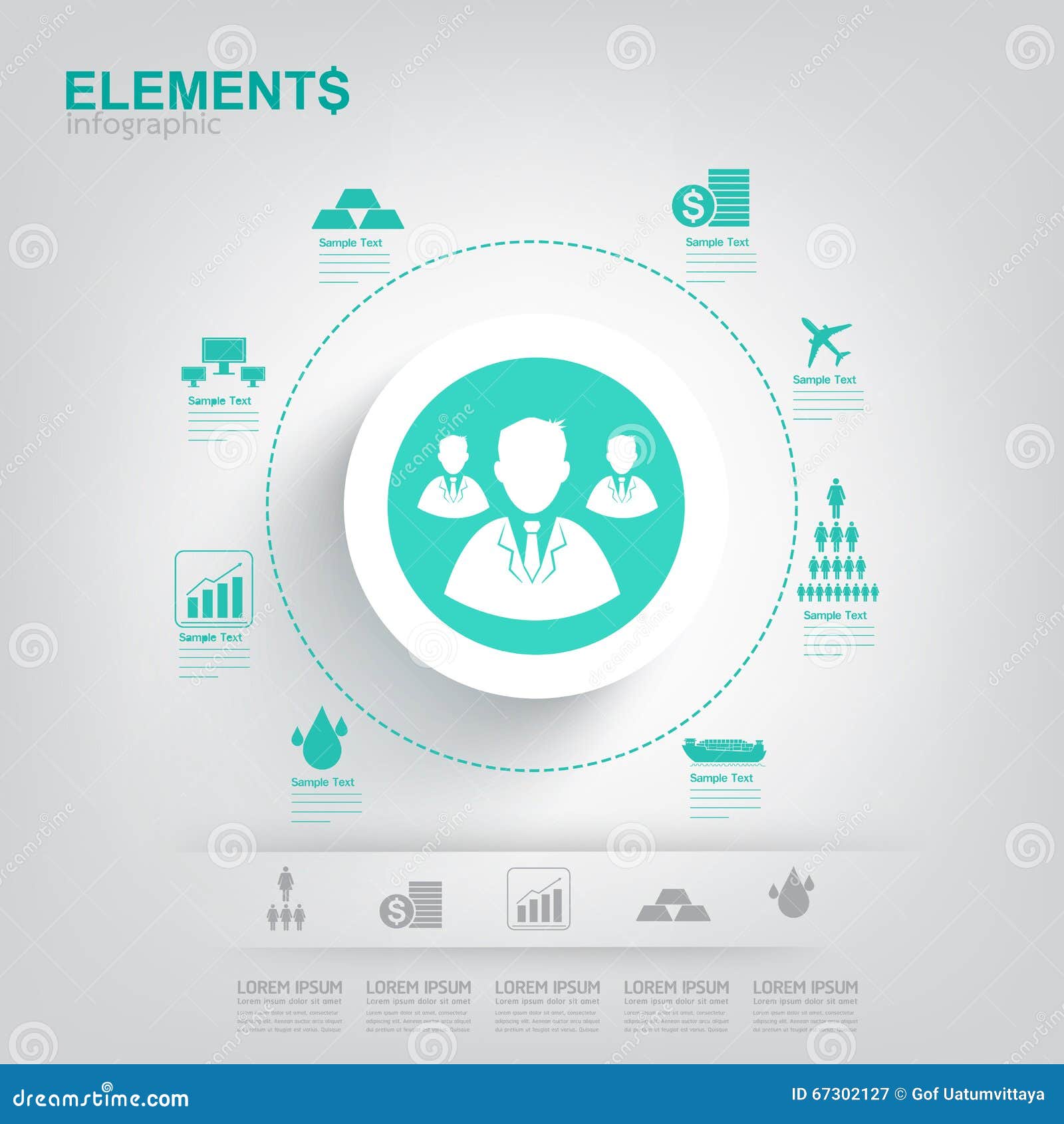 Business Success - Elements Vector Stock Vector - Illustration of ...