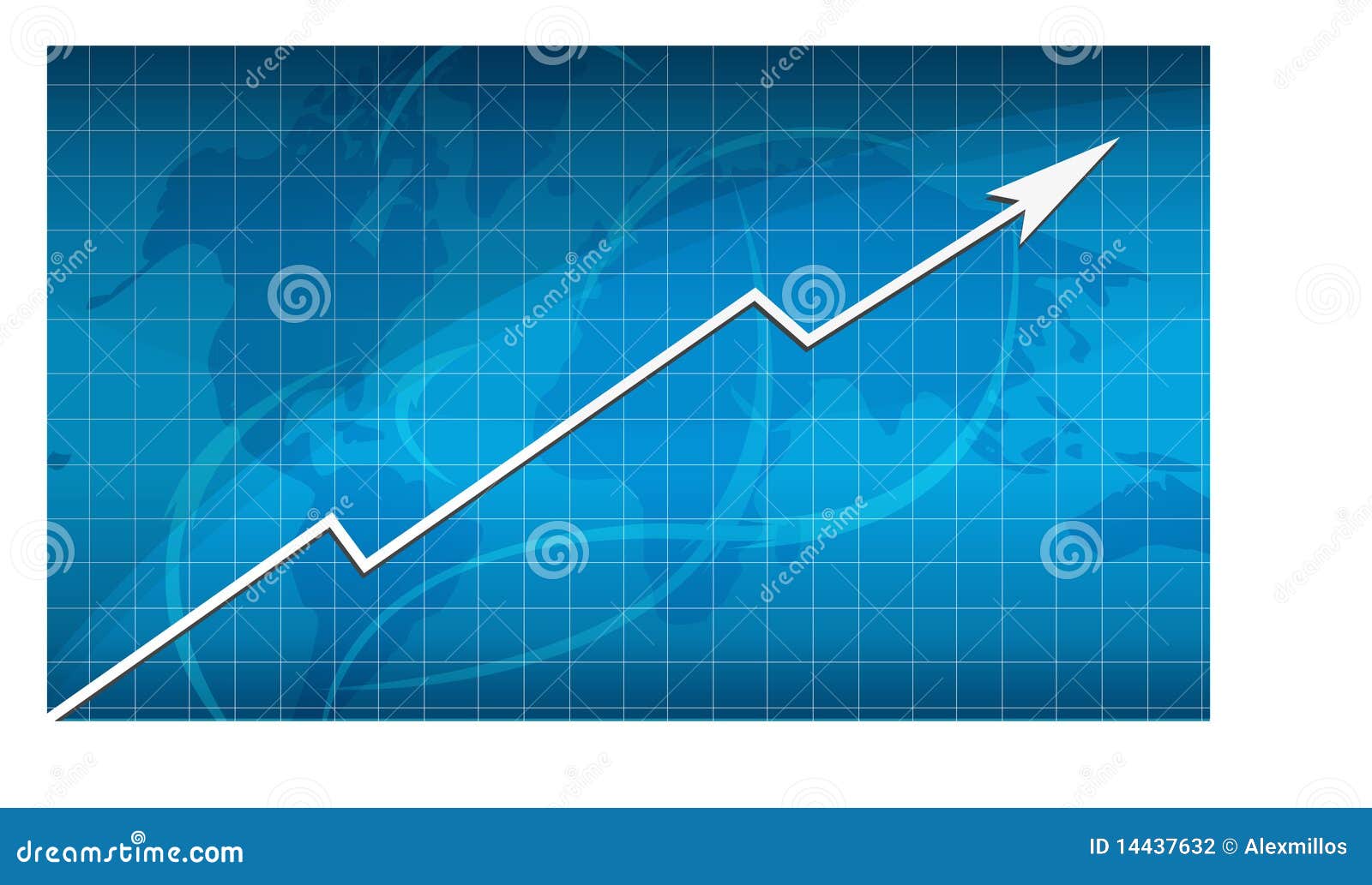 3D Man And Success Graph With Red Arrow Stock Photo | CartoonDealer.com ...