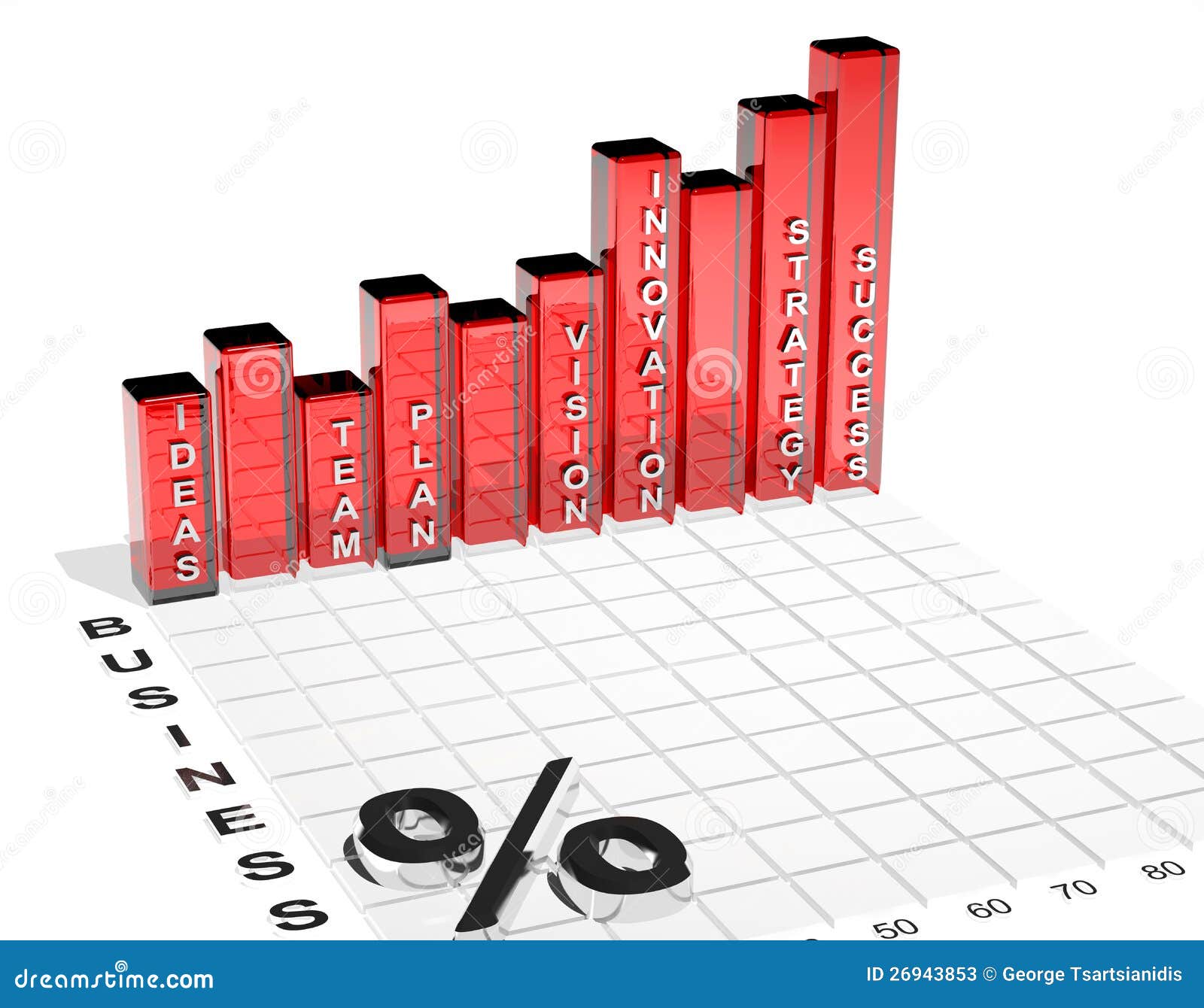 Business Success Graph stock illustration. Illustration of economics ...