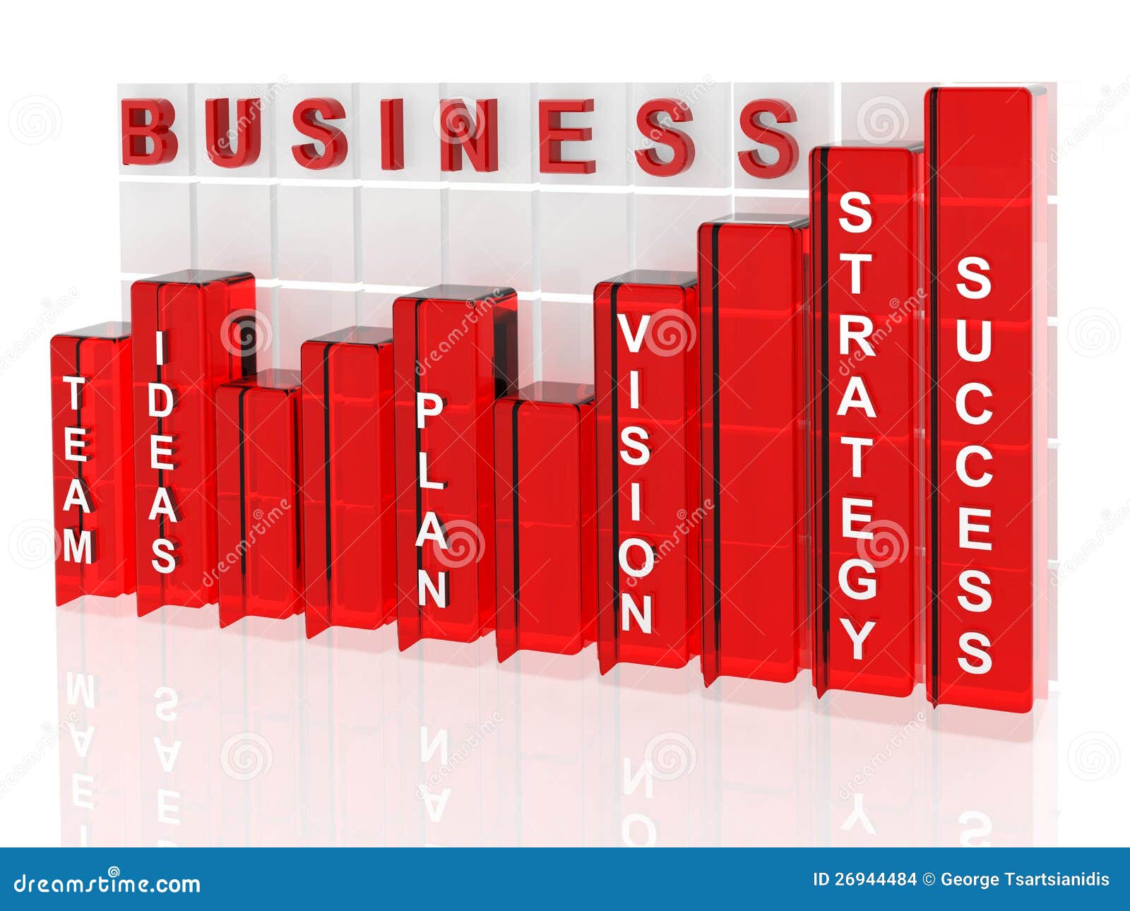 3D Man And Success Graph With Red Arrow Stock Photo | CartoonDealer.com ...