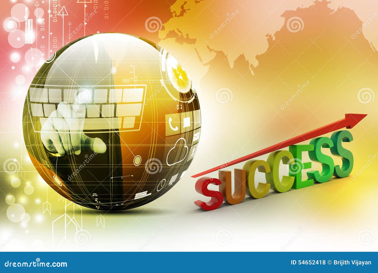 Business success graph stock illustration. Illustration of calculation ...