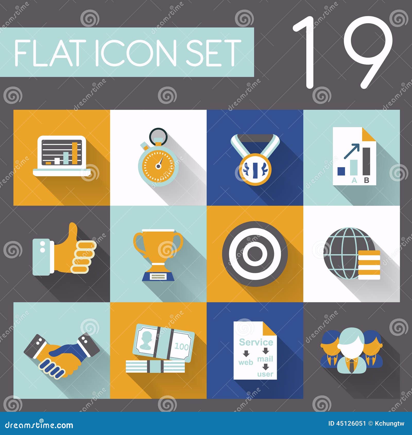 Business and Success Icon Set Stock Vector - Illustration of office ...