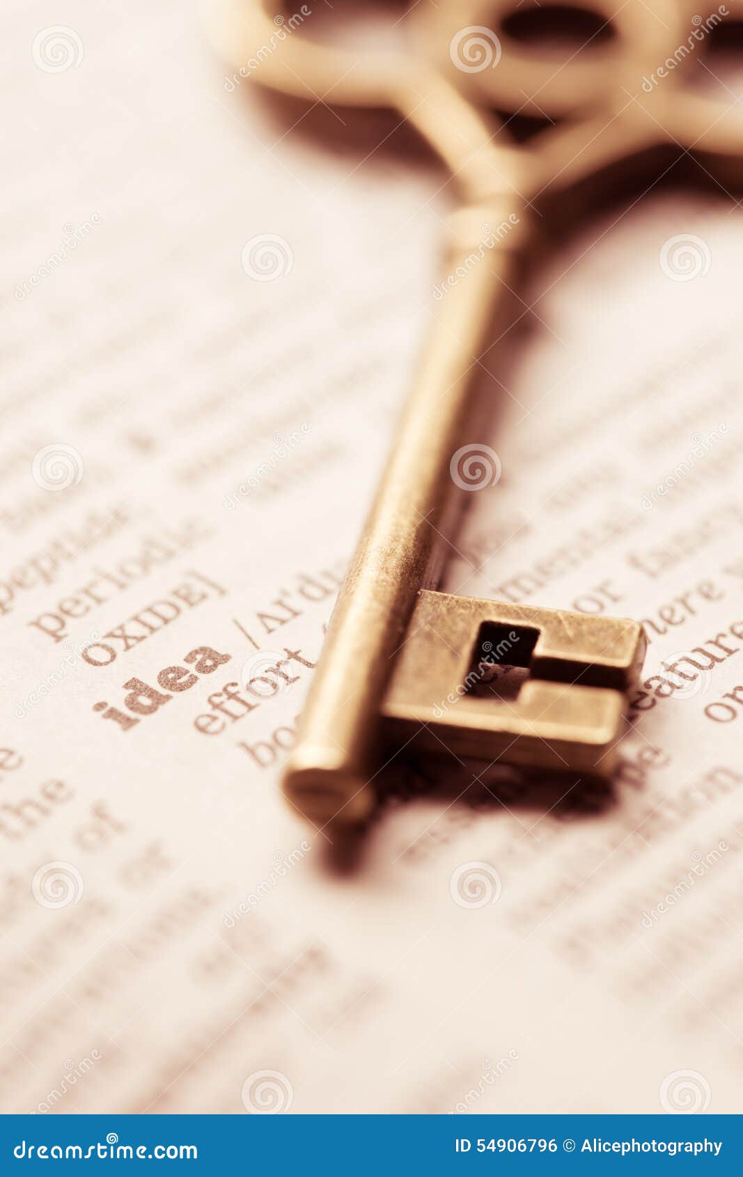 Business Success Key Concept Idea and Innovation Stock Photo - Image of ...