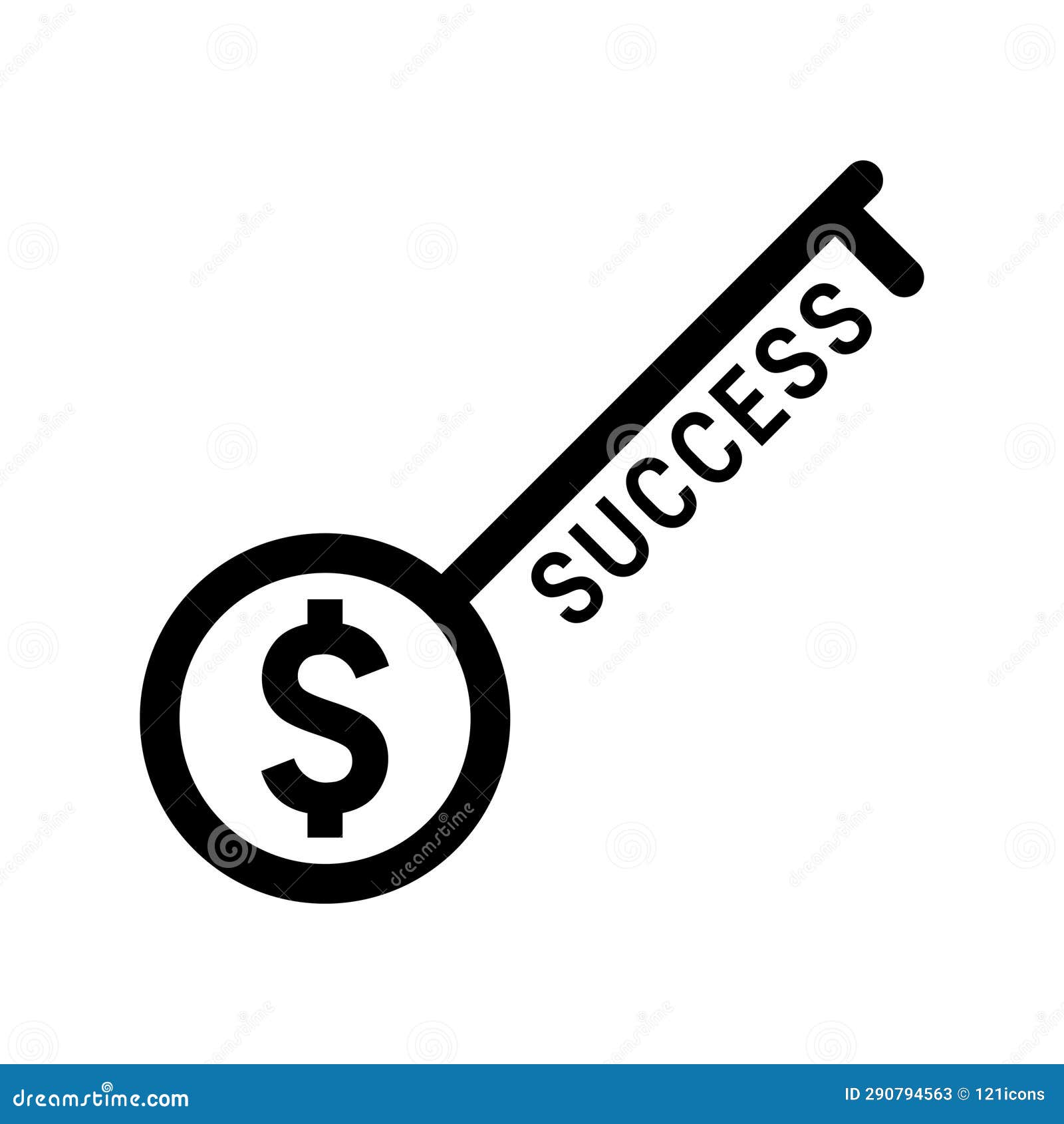 Business Success Key icon stock illustration. Illustration of ...