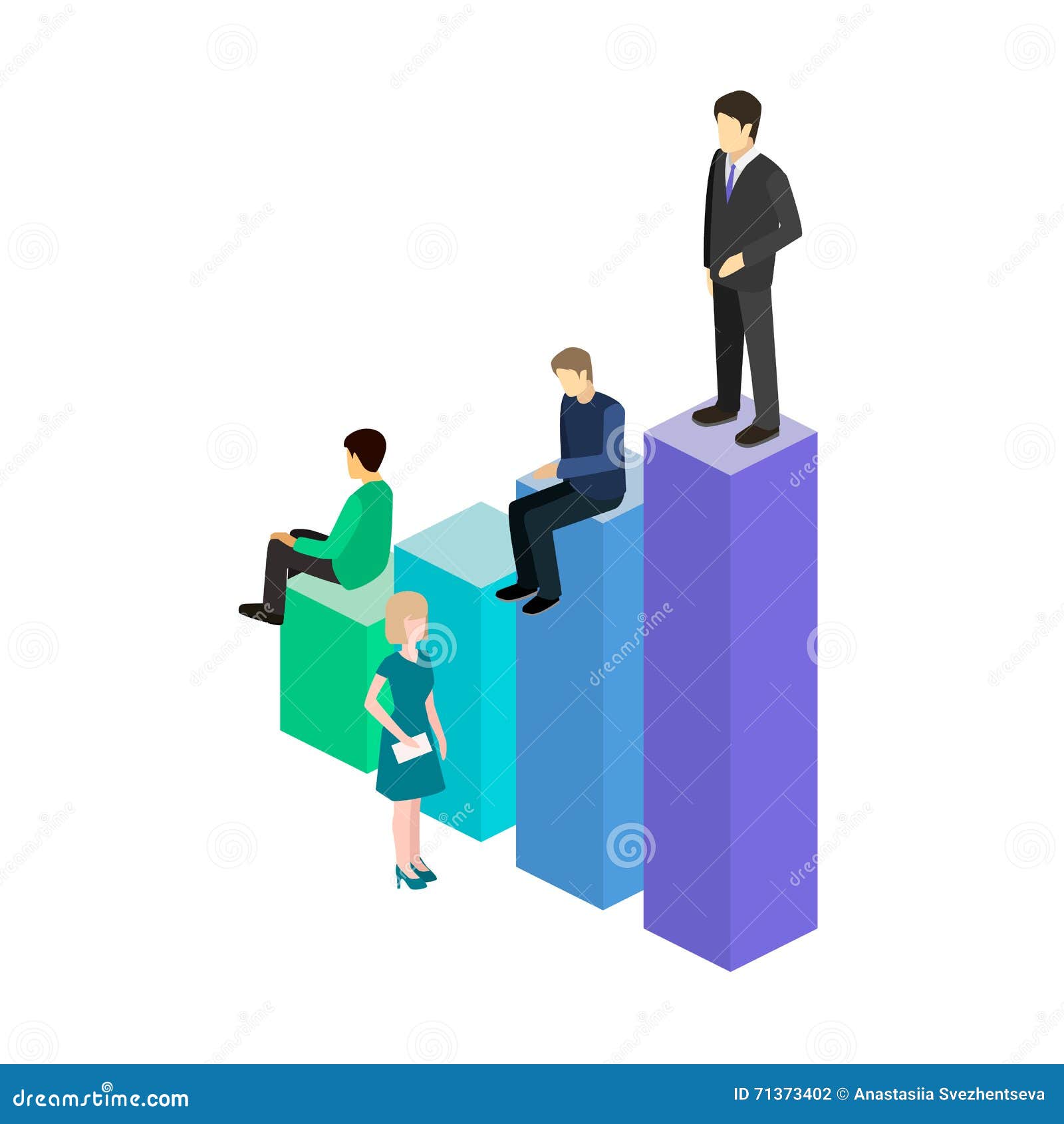 Business Success Movement Concept Stock Illustration - Illustration of ...