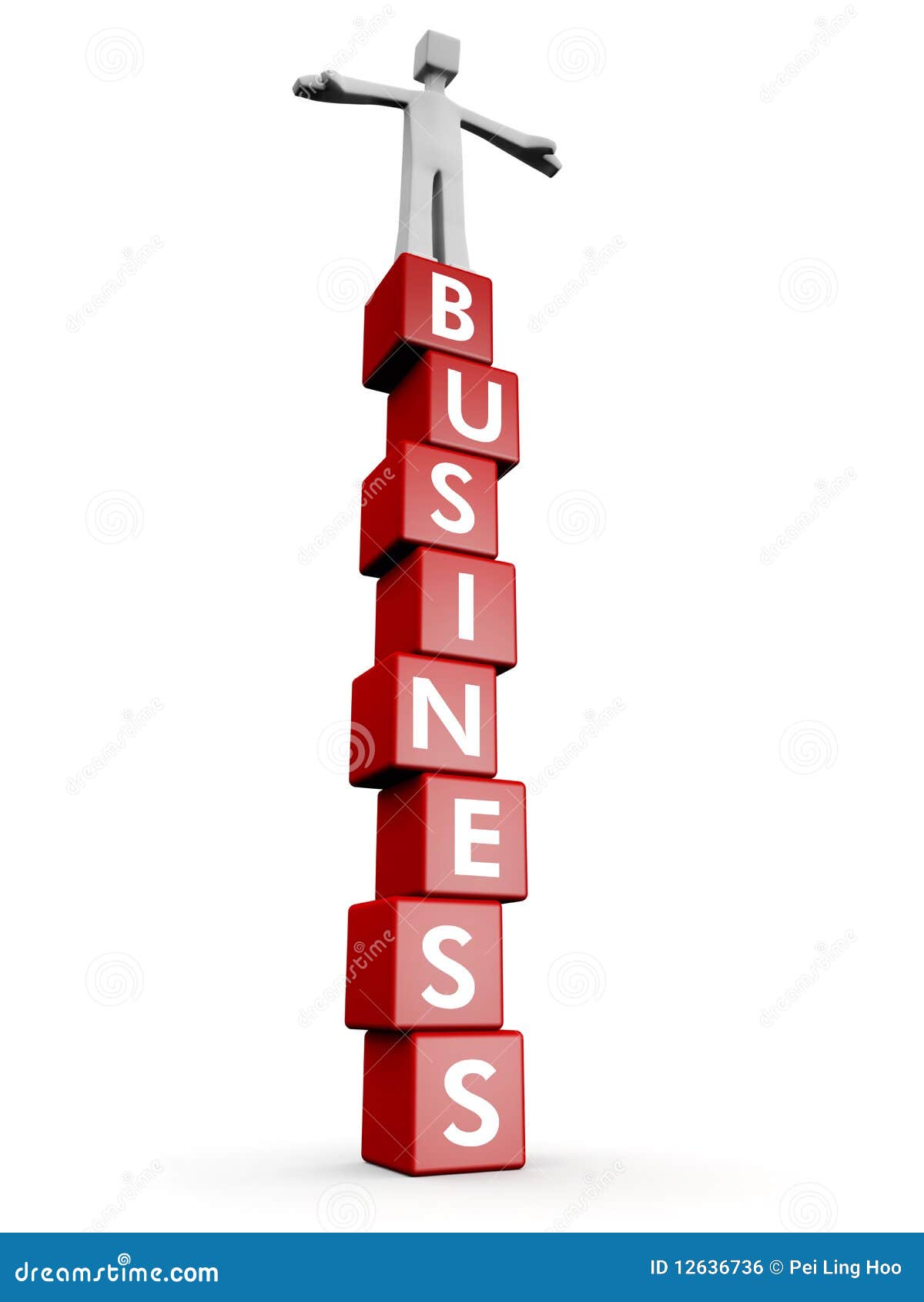 Business Success and Stable Concept Stock Illustration - Illustration ...