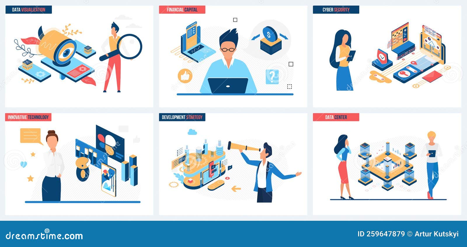 Business Success Strategy with Using Future Technology Set, People ...