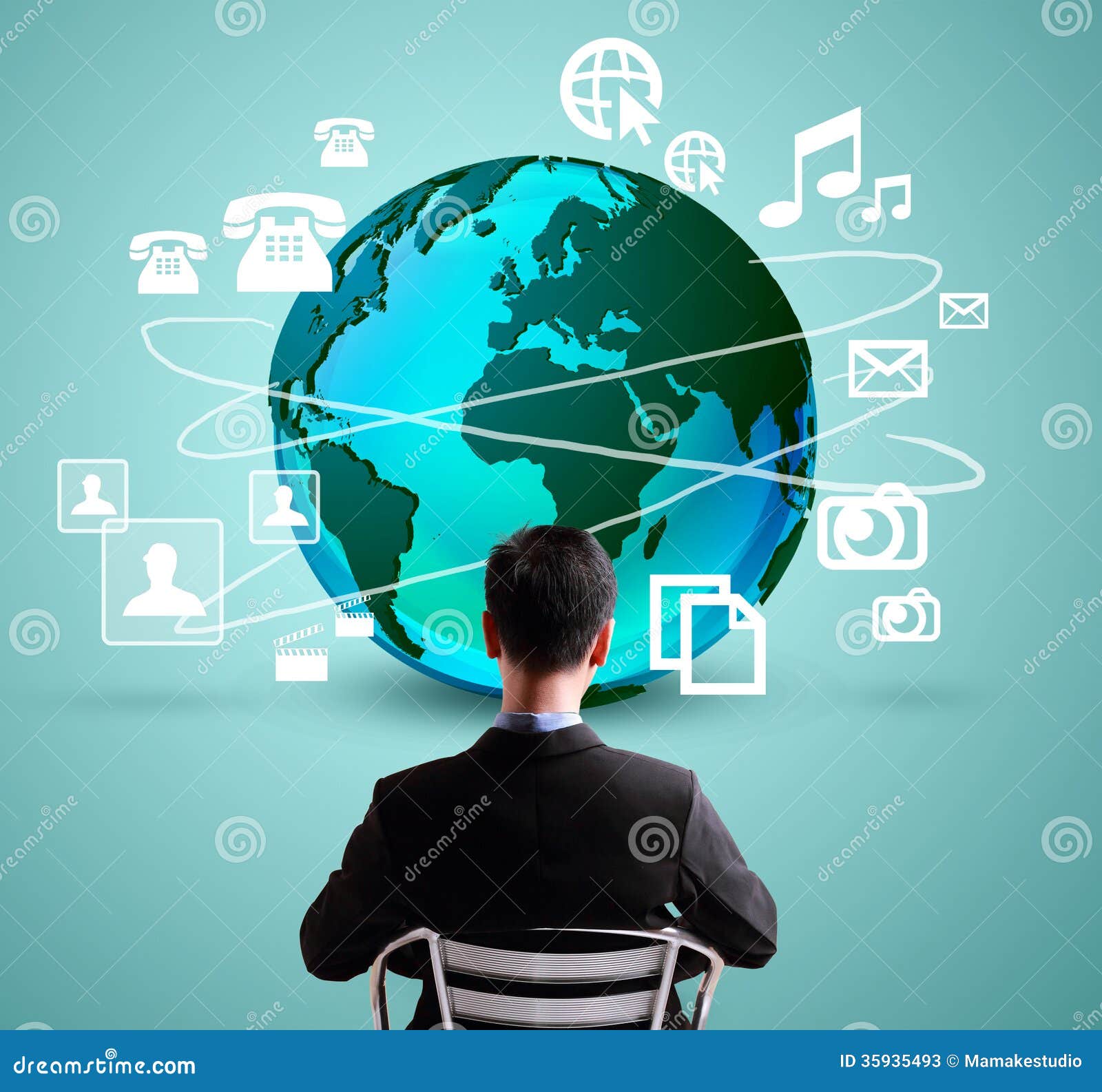 Business Success in World Wide Stock Image - Image of financial ...