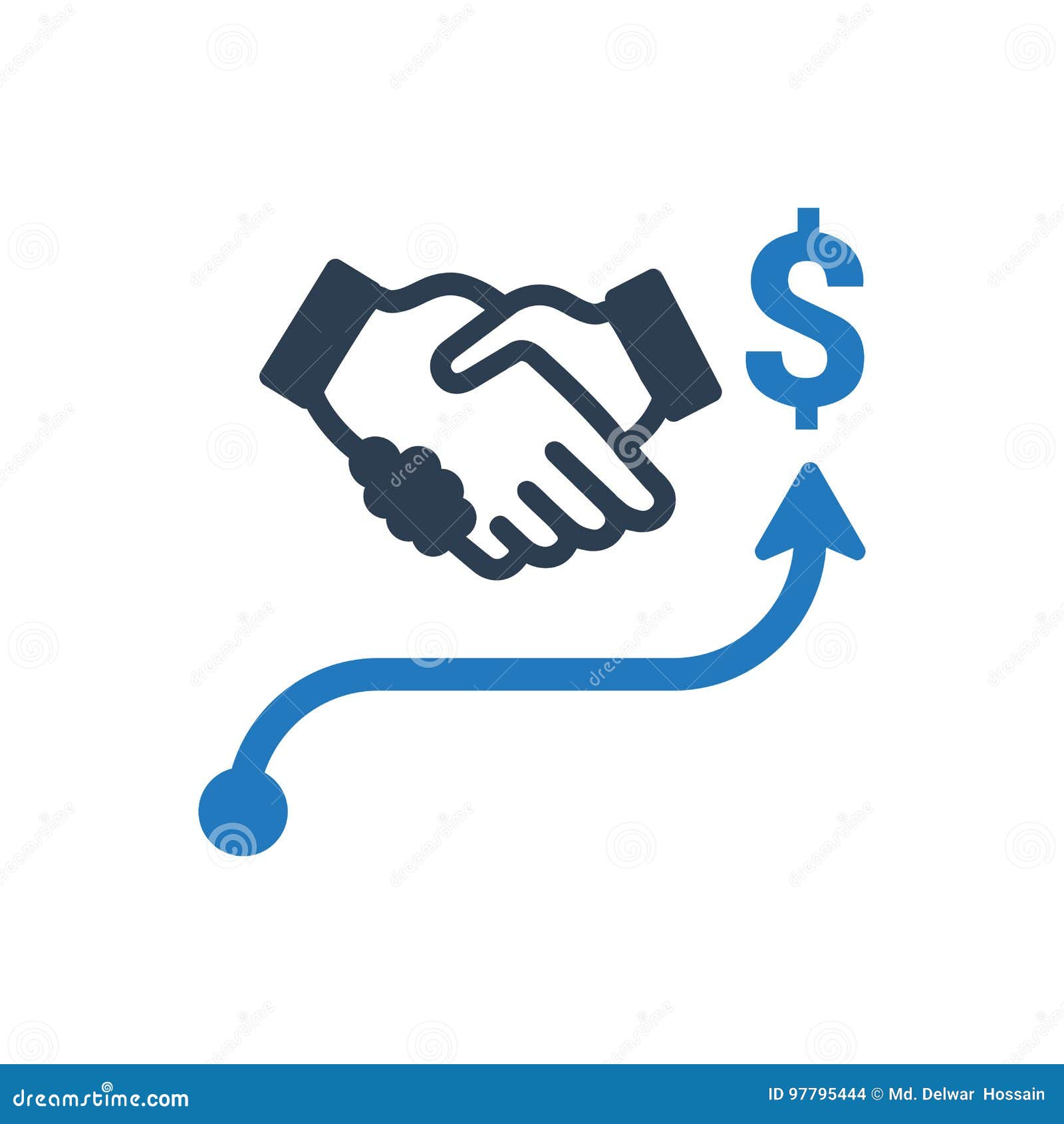 Business Successful Partnership Icon Stock Vector - Illustration of ...