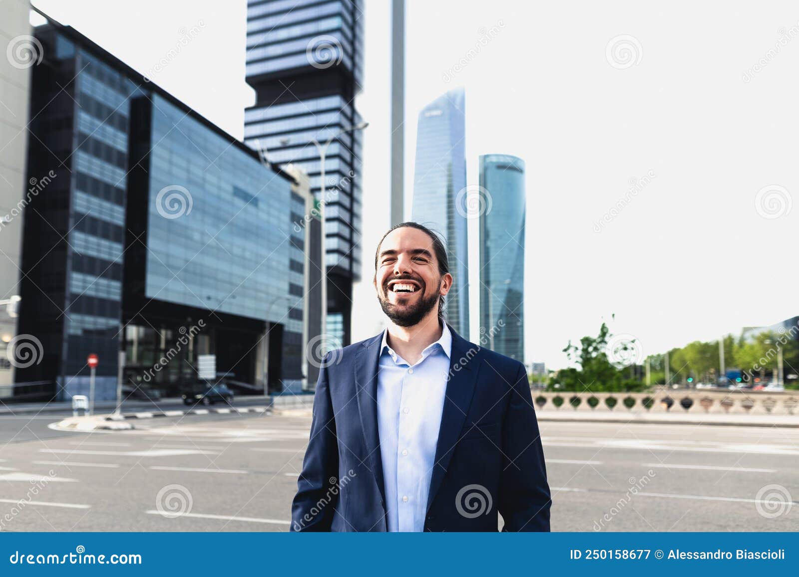 Business Successful Young Man Outside Enterprise the Office Stock Image ...
