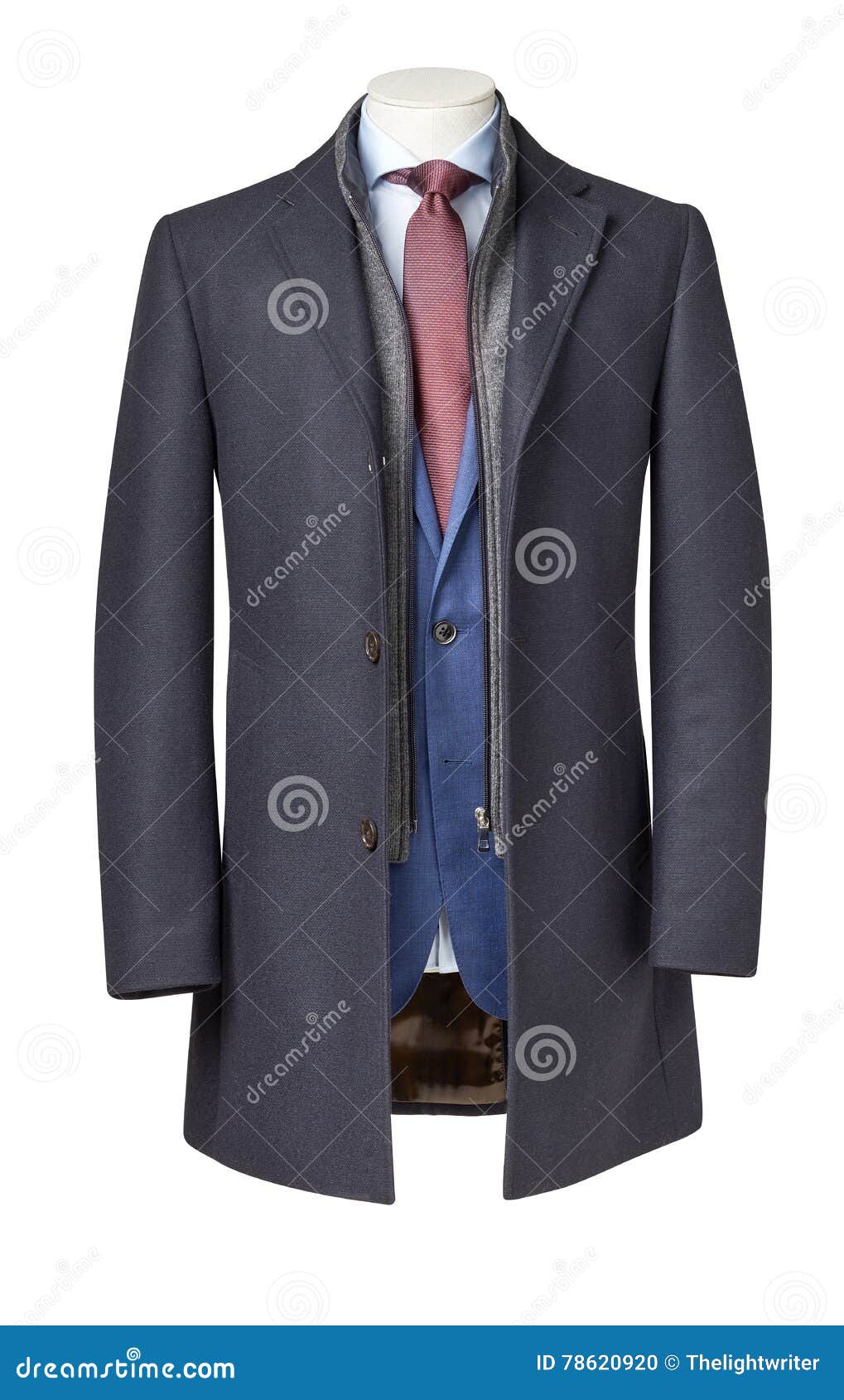 Man Suit Coat Over Shoulder Look Serious Tie Undone Stock Image ...