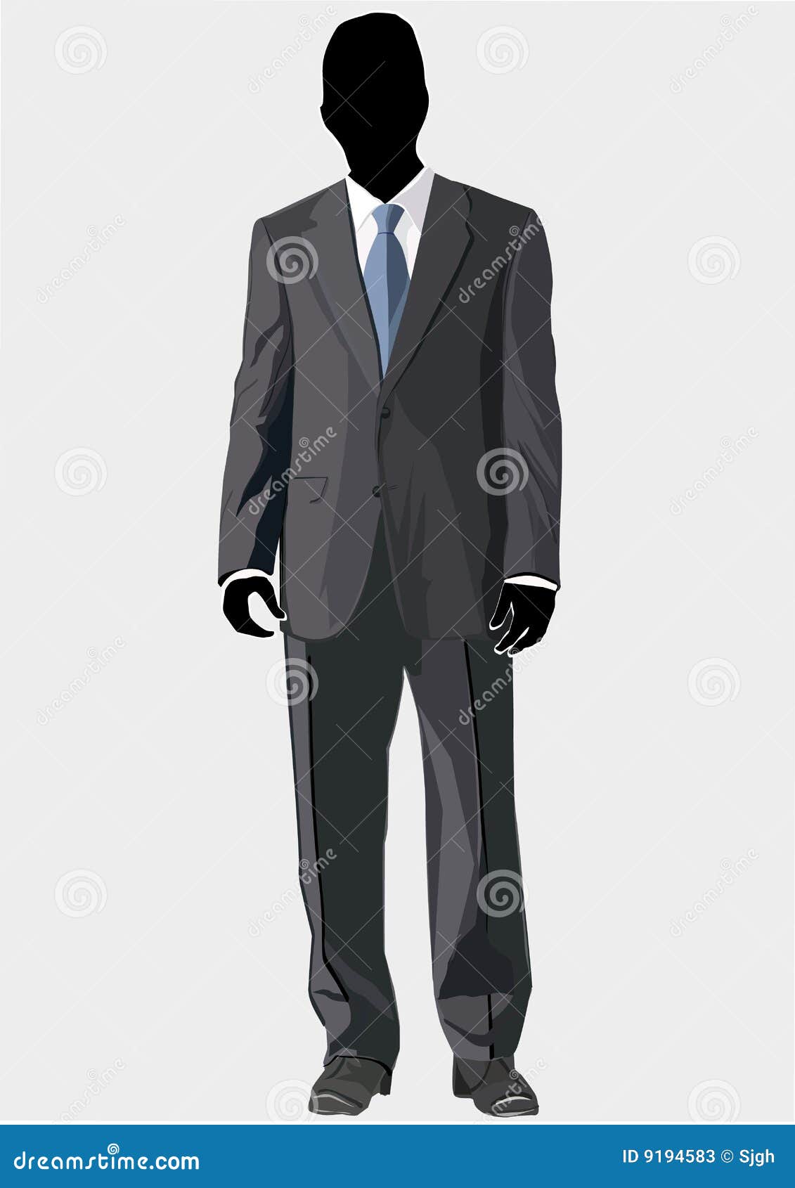 Business suit template stock vector. Illustration of garment - 9194583