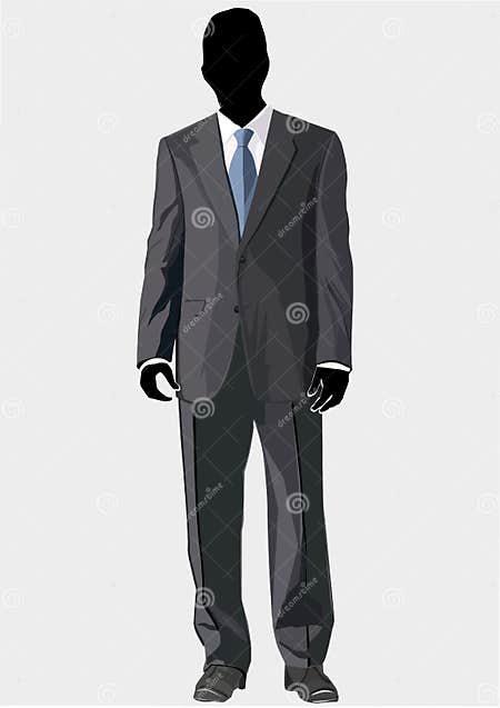Business suit template stock vector. Illustration of garment - 9194583