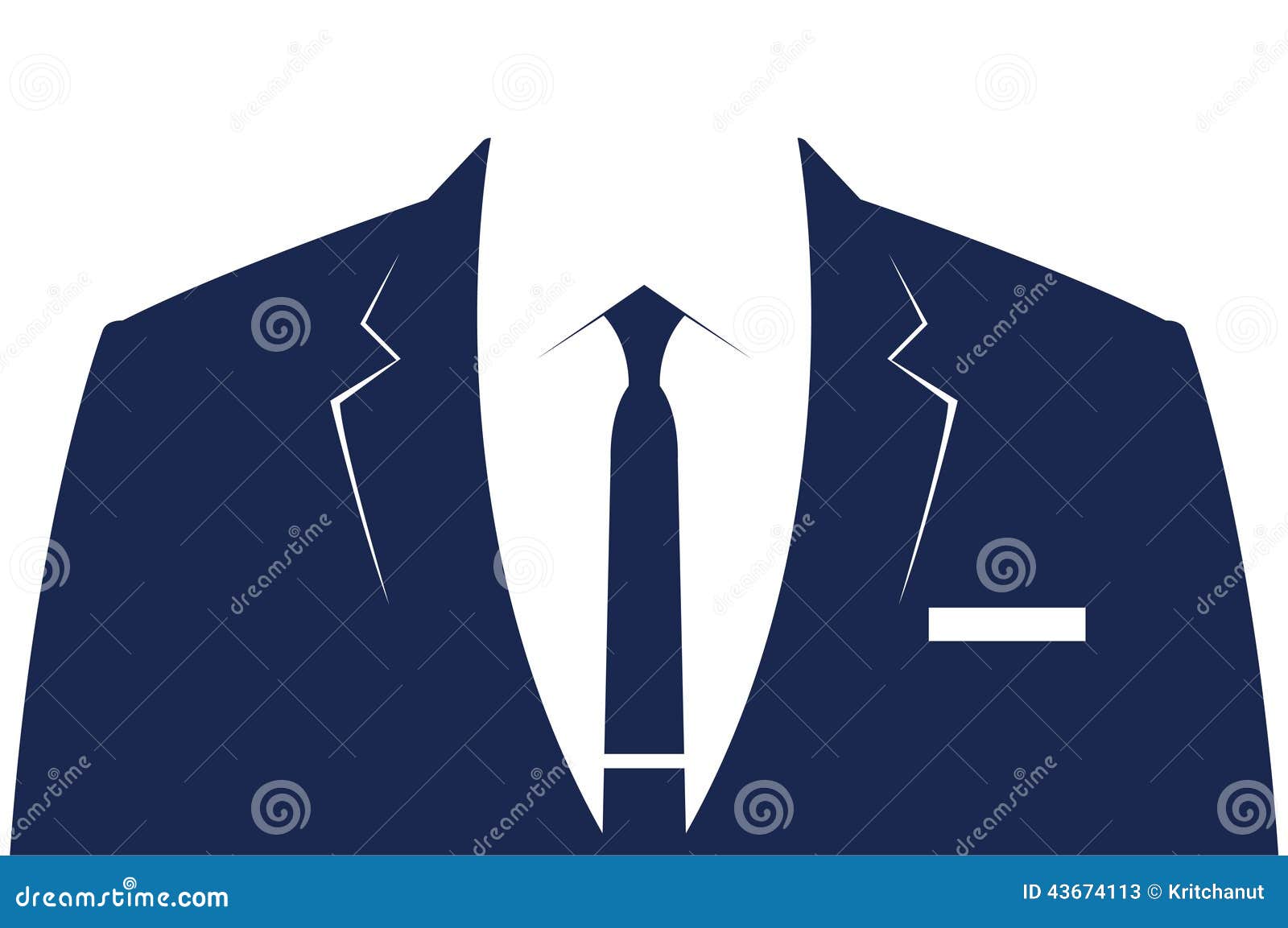 Business suit - template stock illustration. Illustration of ...