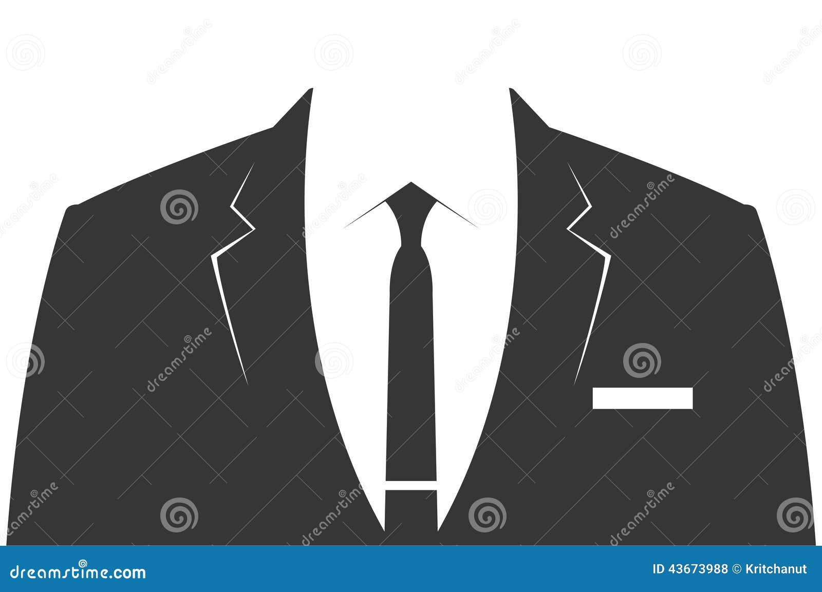 Business suit - template stock illustration. Illustration of headless ...