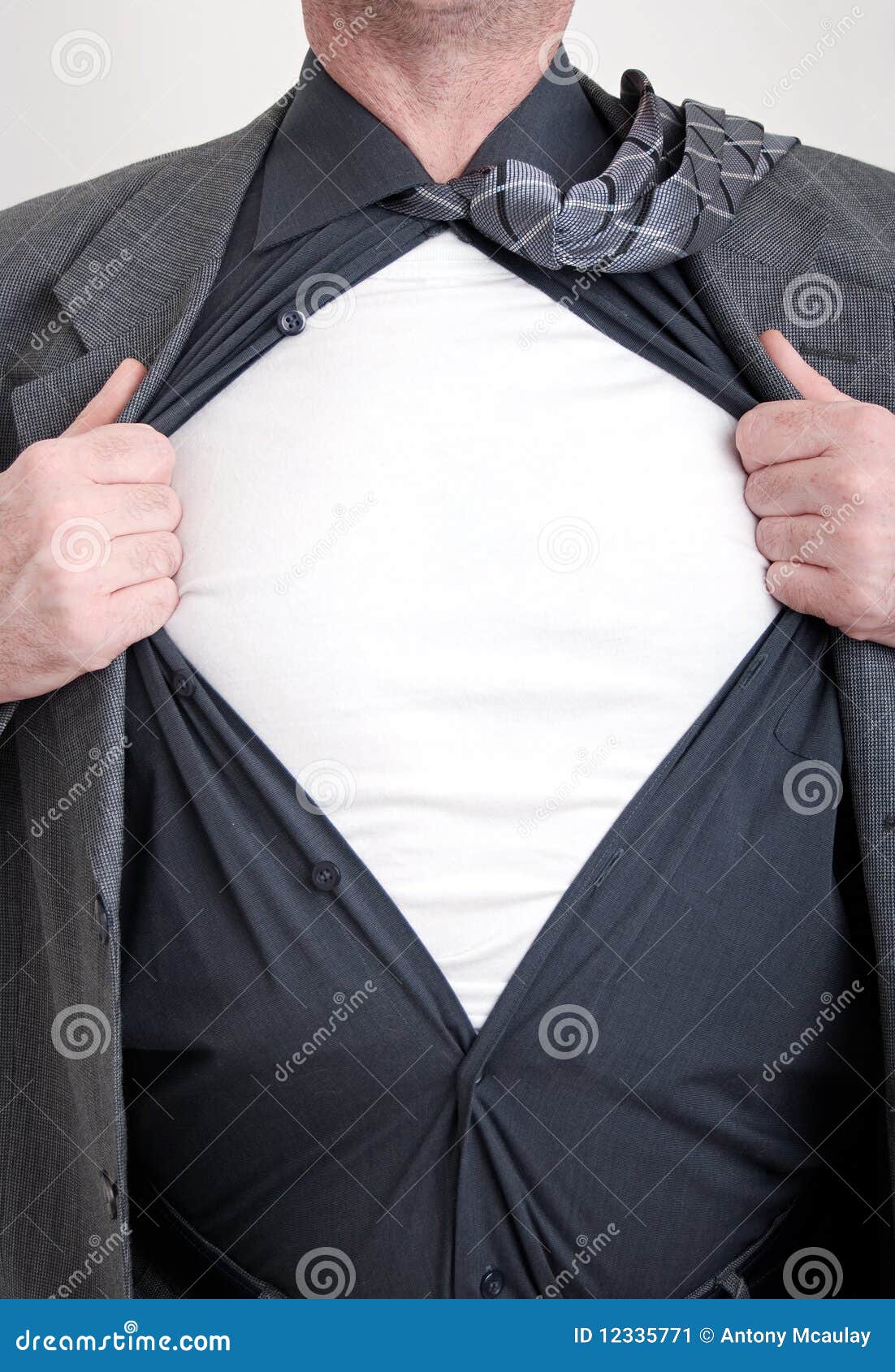 Business superhero stock image. Image of open, chest - 12335771