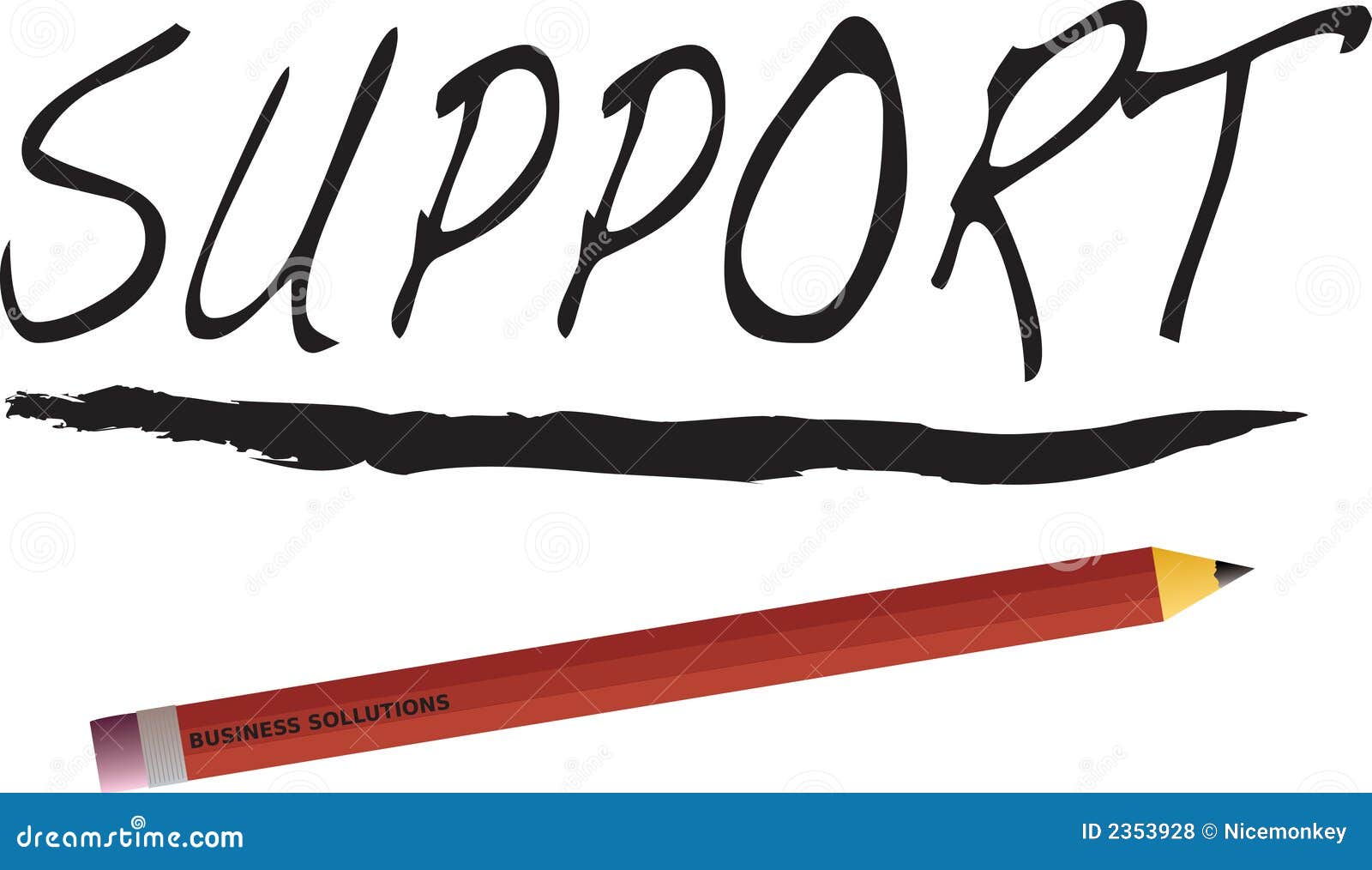 Business support stock vector. Illustration of layout - 2353928