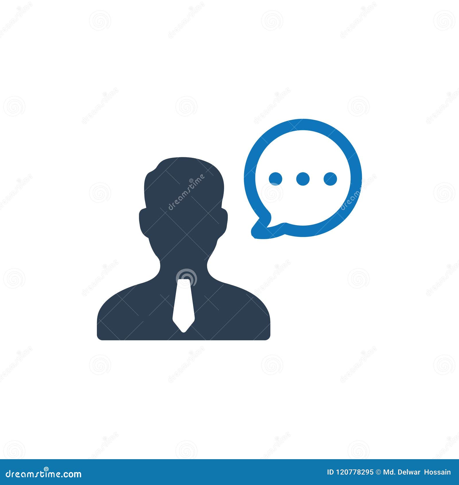 Business Support Icon stock vector. Illustration of support - 120778295