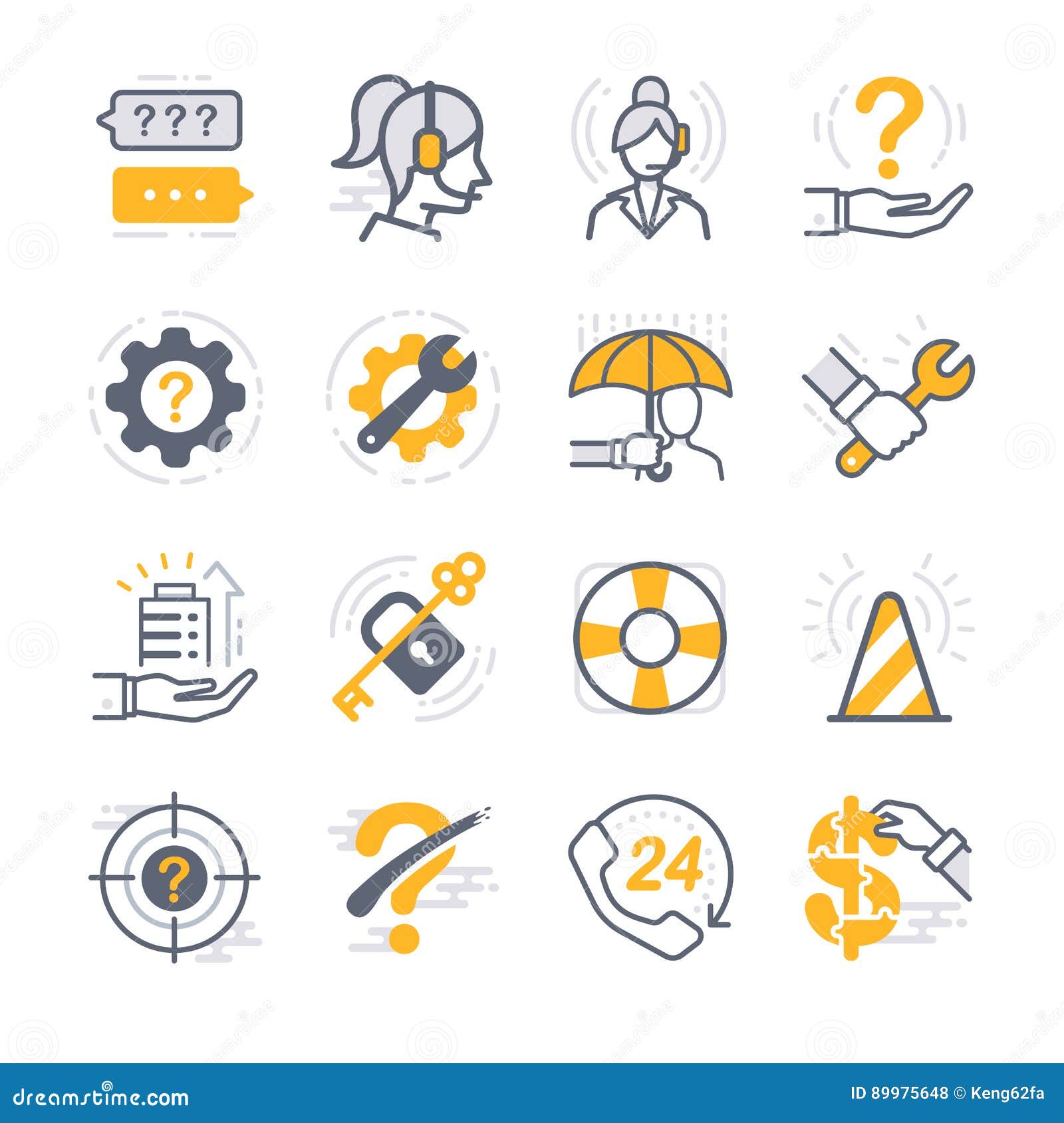Business Support icons stock vector. Illustration of consulting - 89975648