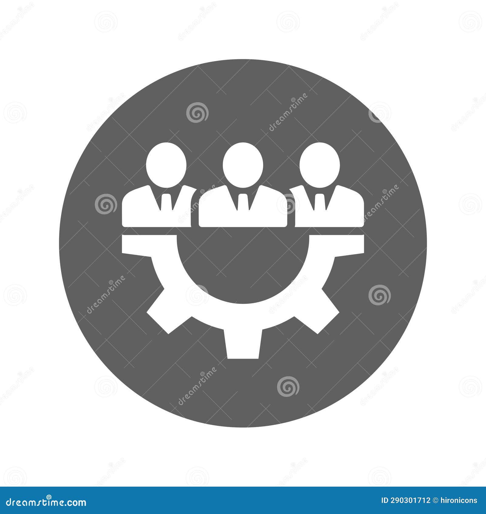 Business Support Team Icon stock illustration. Illustration of ...
