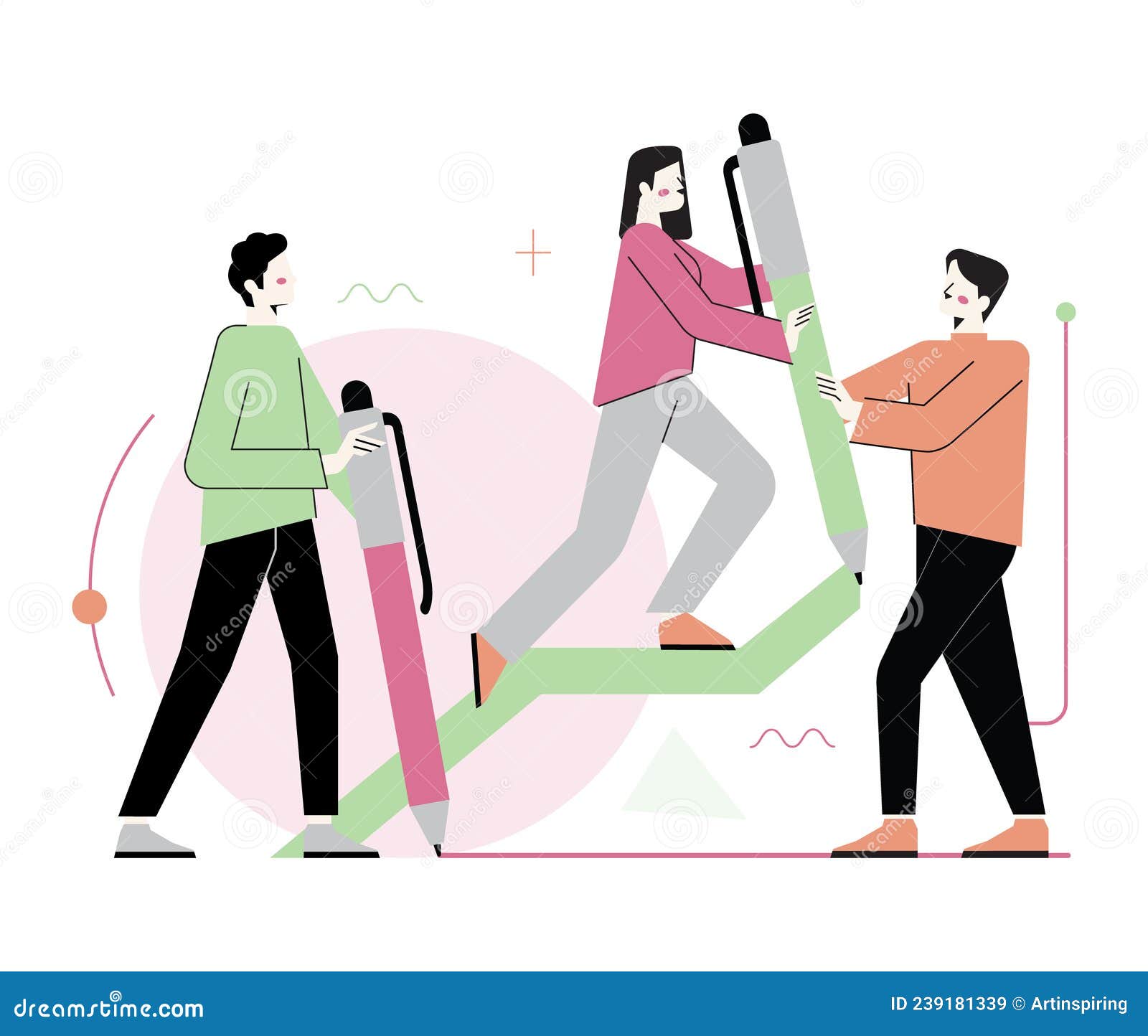 Business Synergy Concept. Collaboration and Teamwork Stock Vector ...