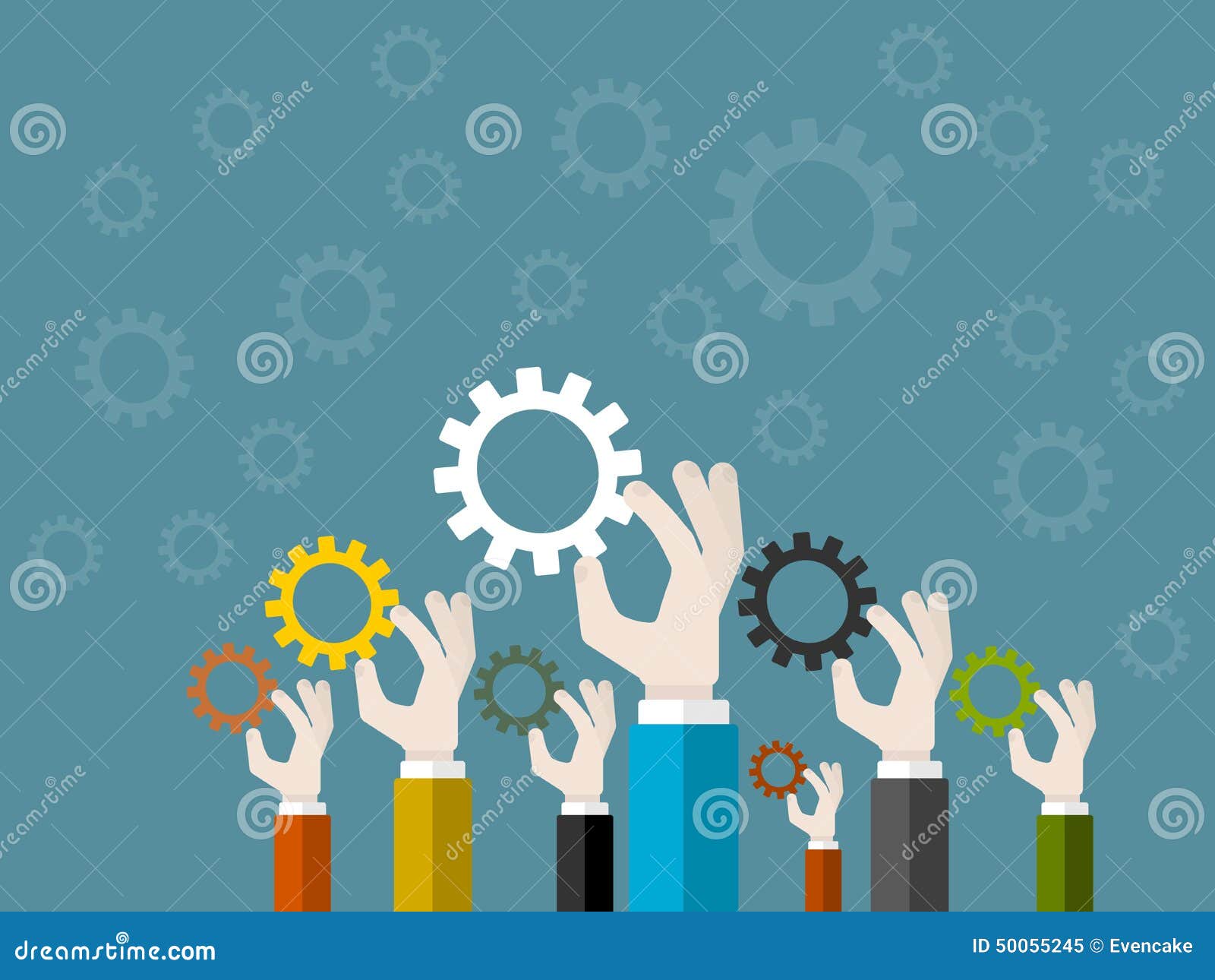 Business synergy stock vector. Illustration of business - 50055245