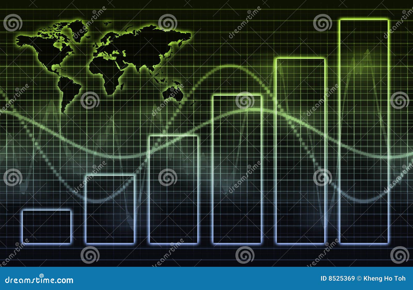 Business System Abstract Background Stock Illustration - Illustration ...
