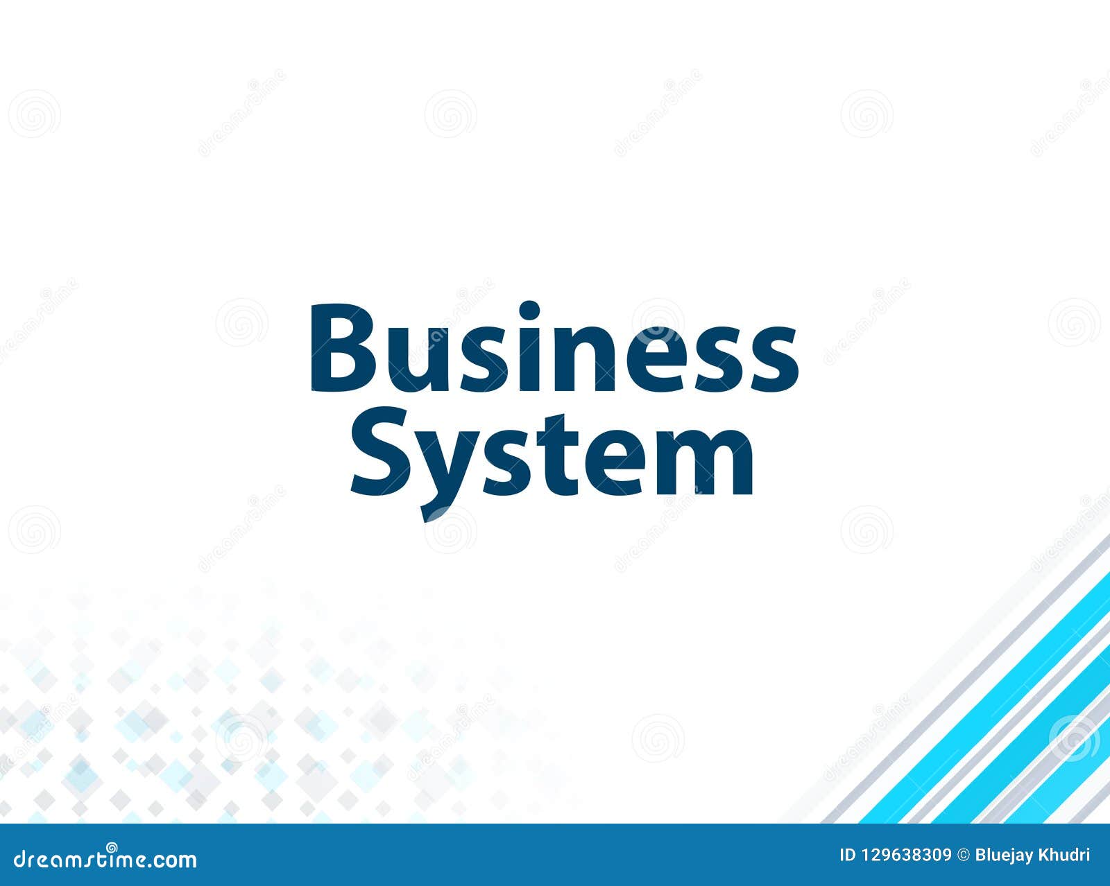 Business System Modern Flat Design Blue Abstract Background Stock ...