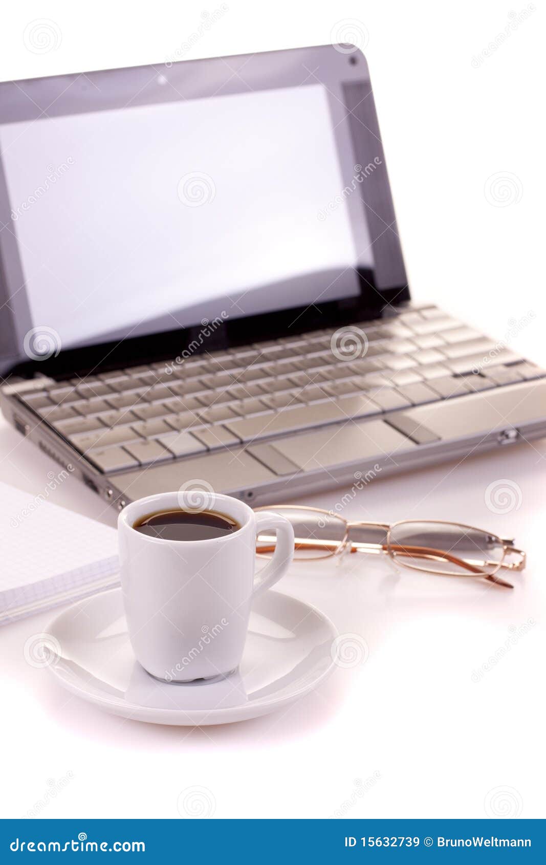 Business table stock image. Image of glasses, monitor - 15632739