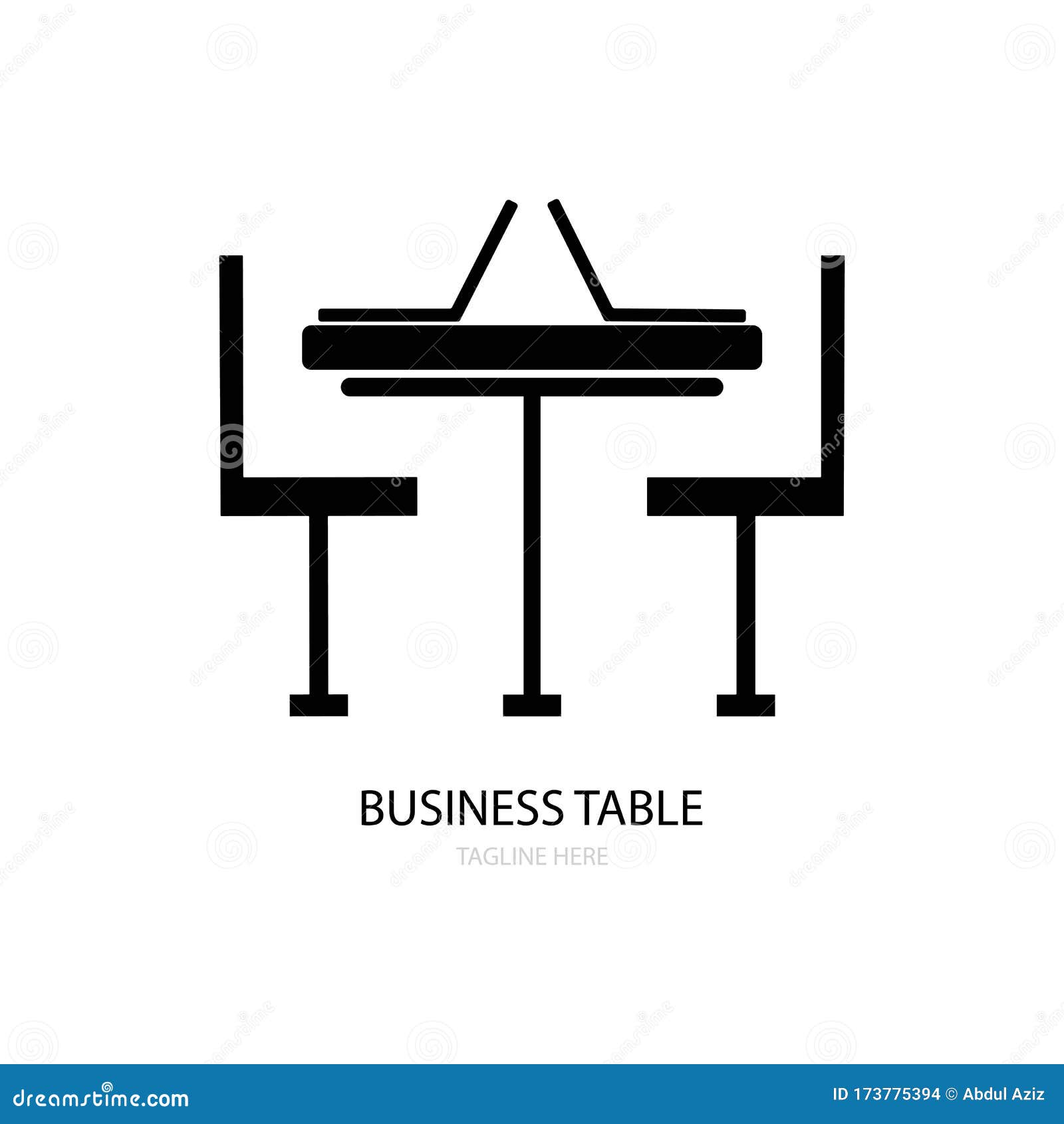 Business table logo vector stock vector. Illustration of table - 173775394