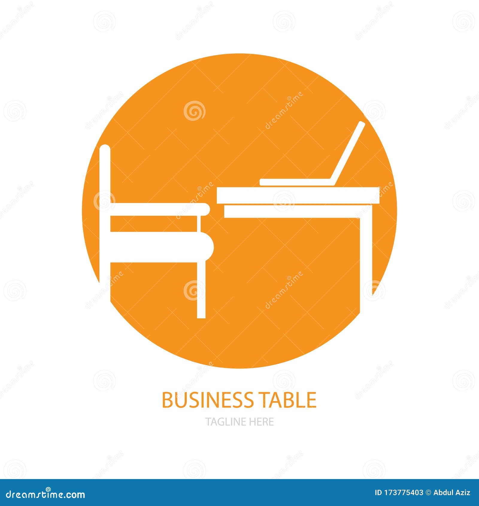Business table logo vector stock vector. Illustration of desk - 173775403