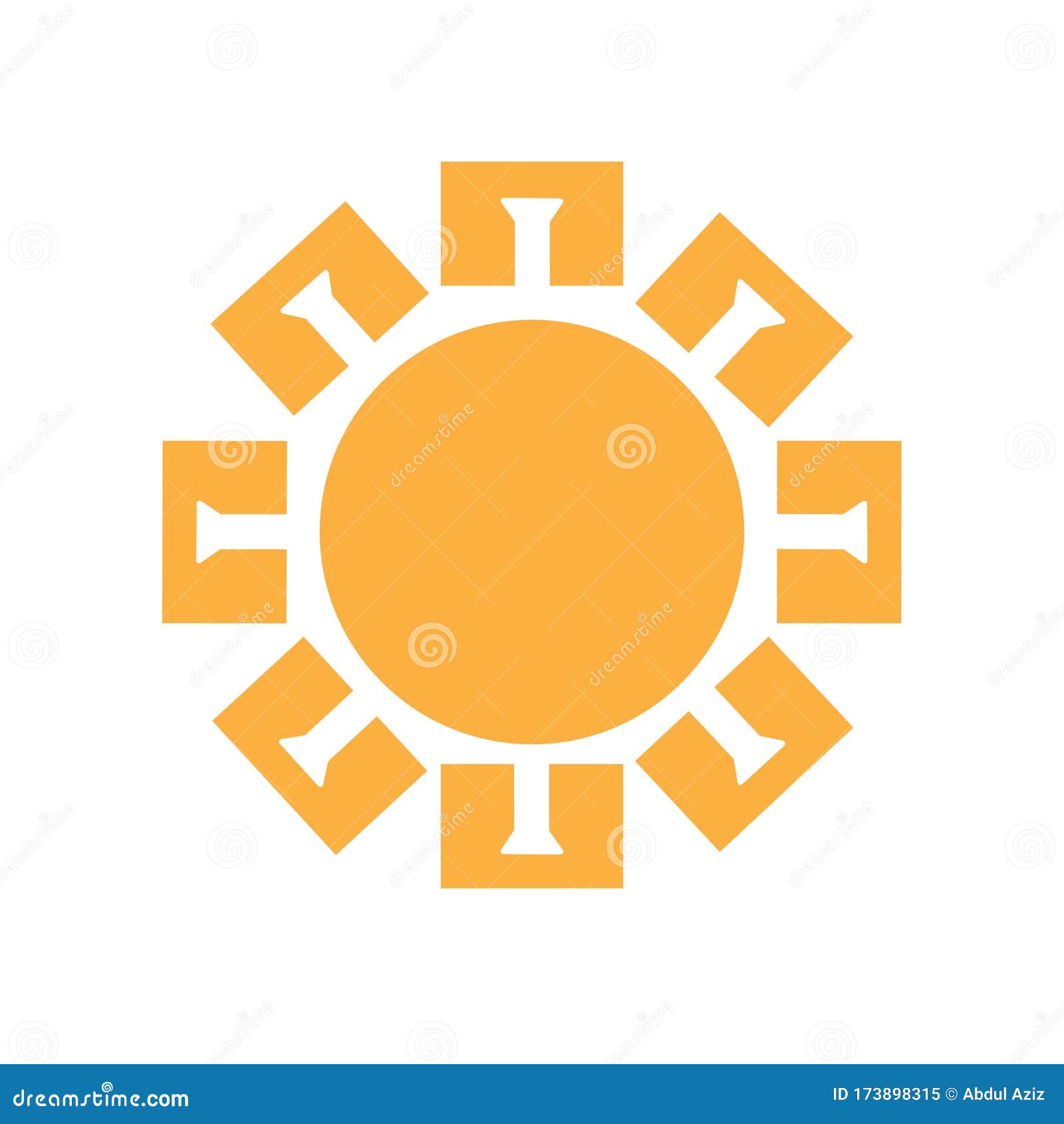 Business table logo vector stock vector. Illustration of round - 173898315