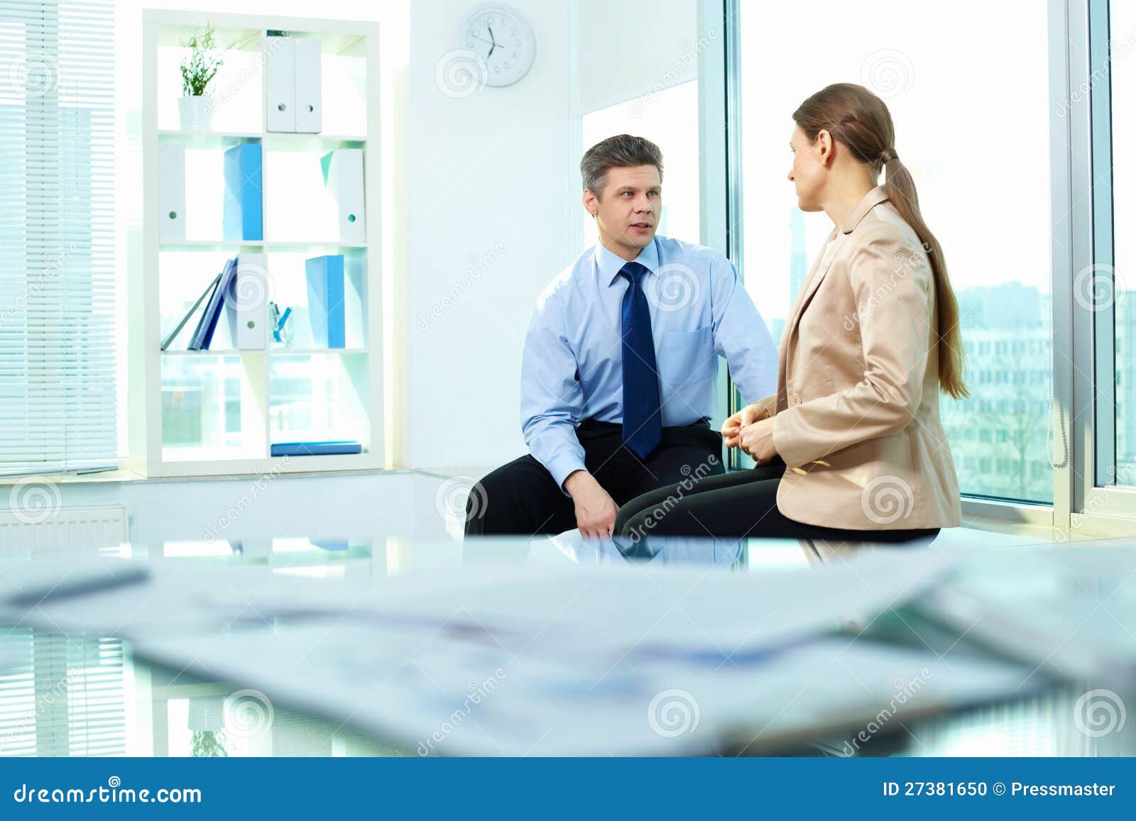 Business talk stock photo. Image of male, lifestyle, discussing - 27381650