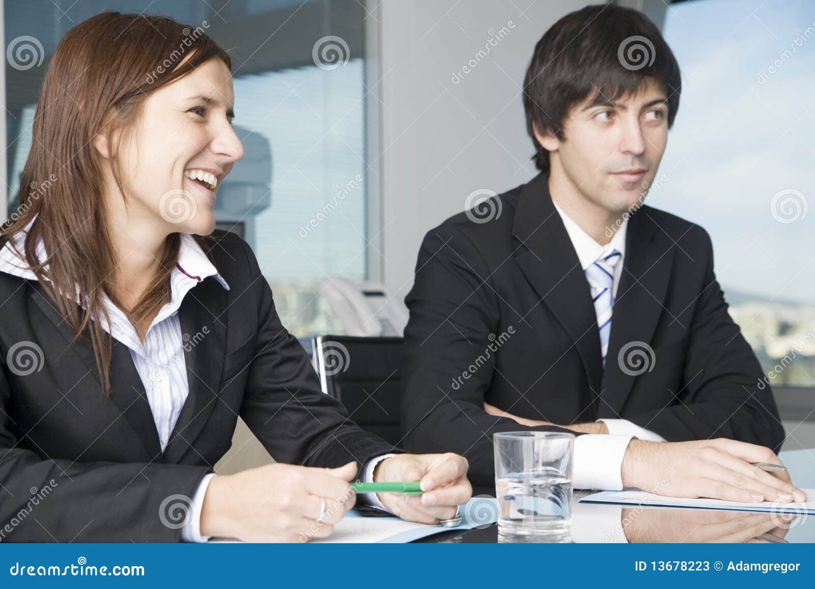 Business talk in office stock image. Image of people - 13678223