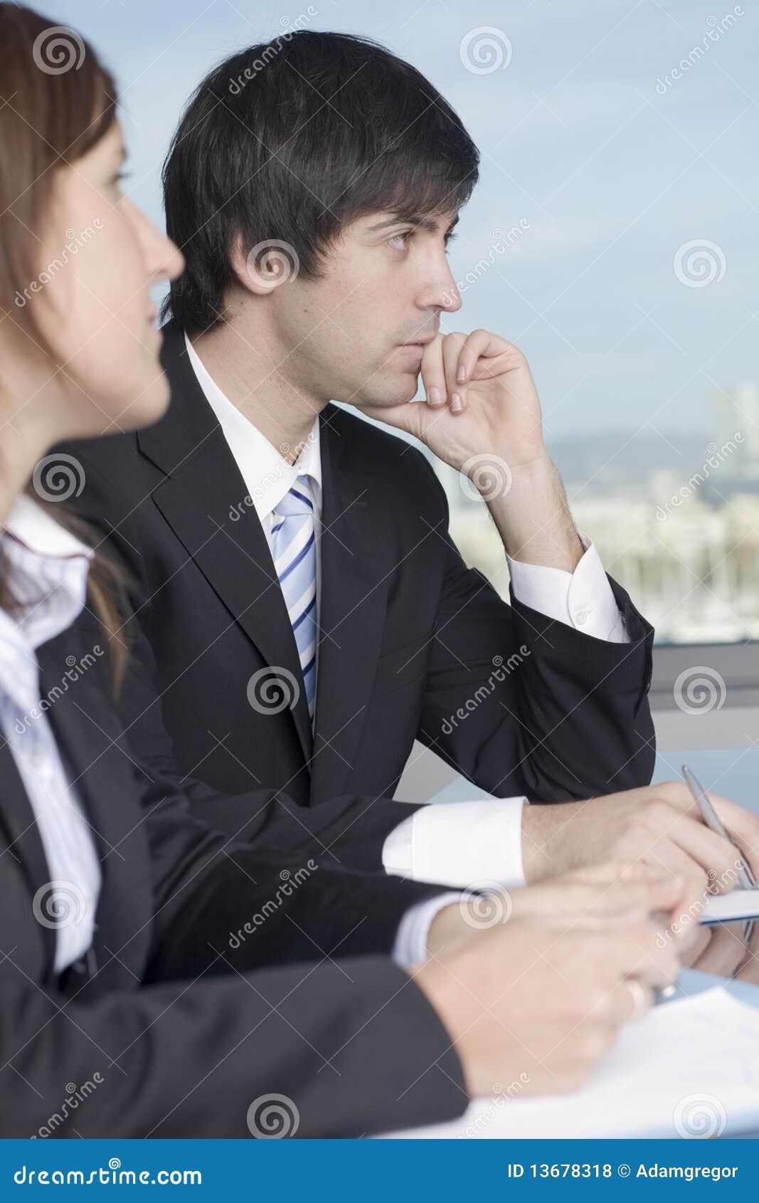 Business talk in office stock photo. Image of interview - 13678318