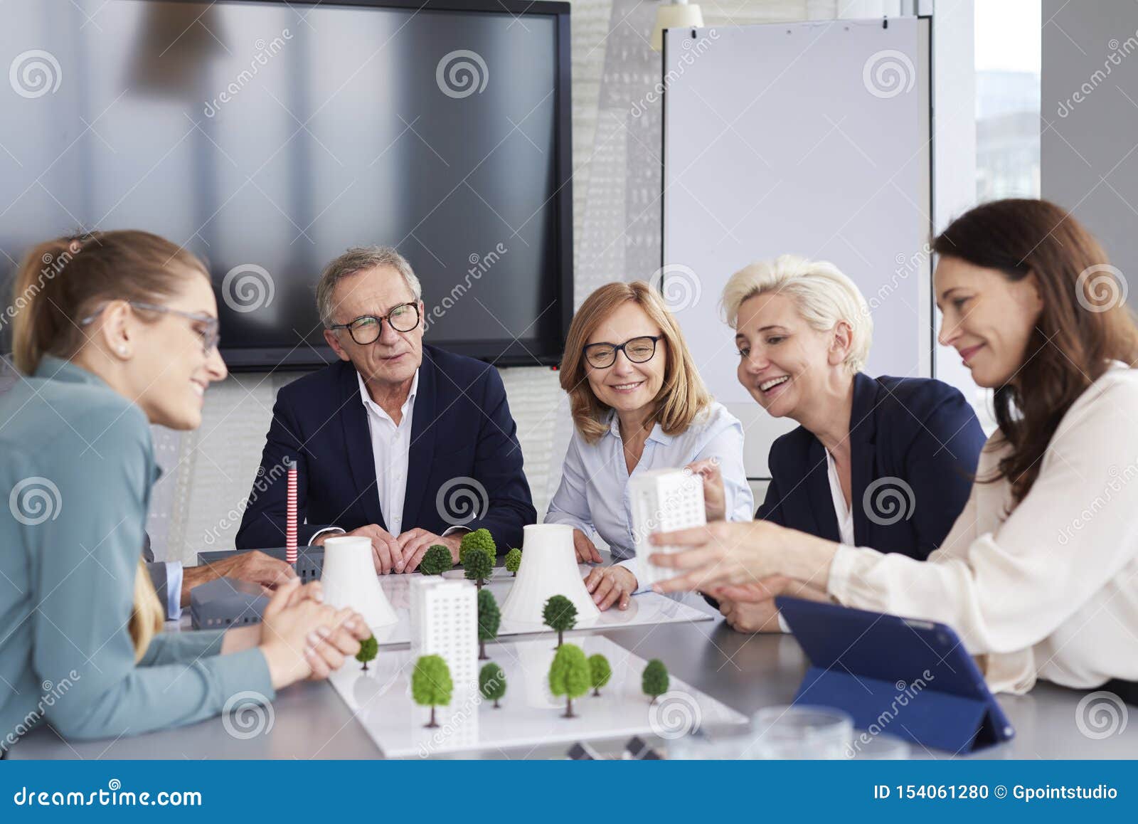 Business Talks at Conference Table Stock Photo - Image of corporate ...