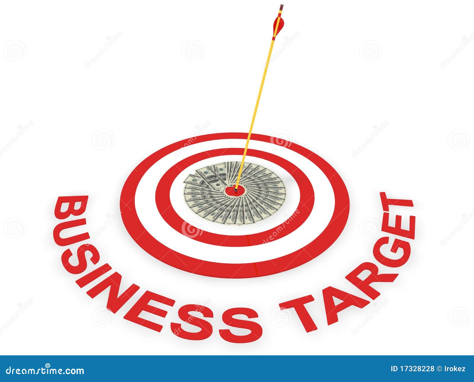Business Target stock illustration. Illustration of money - 17328228