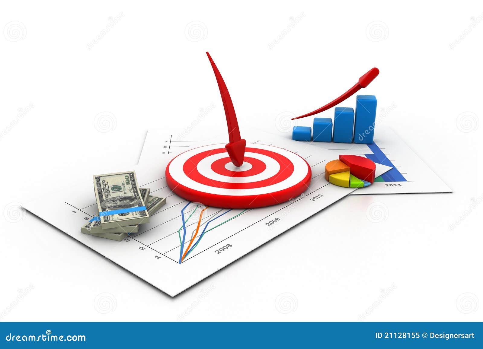 Business target stock illustration. Illustration of goal - 21128155