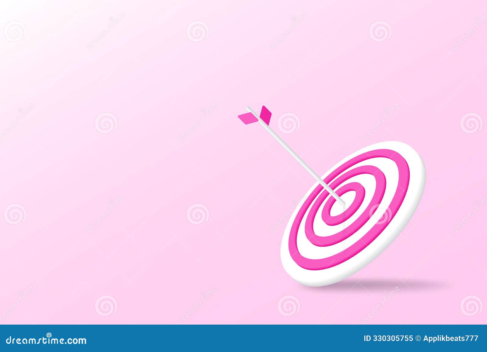 Business Target Achievement Concept. Arrow Hit the Target Stock Vector ...