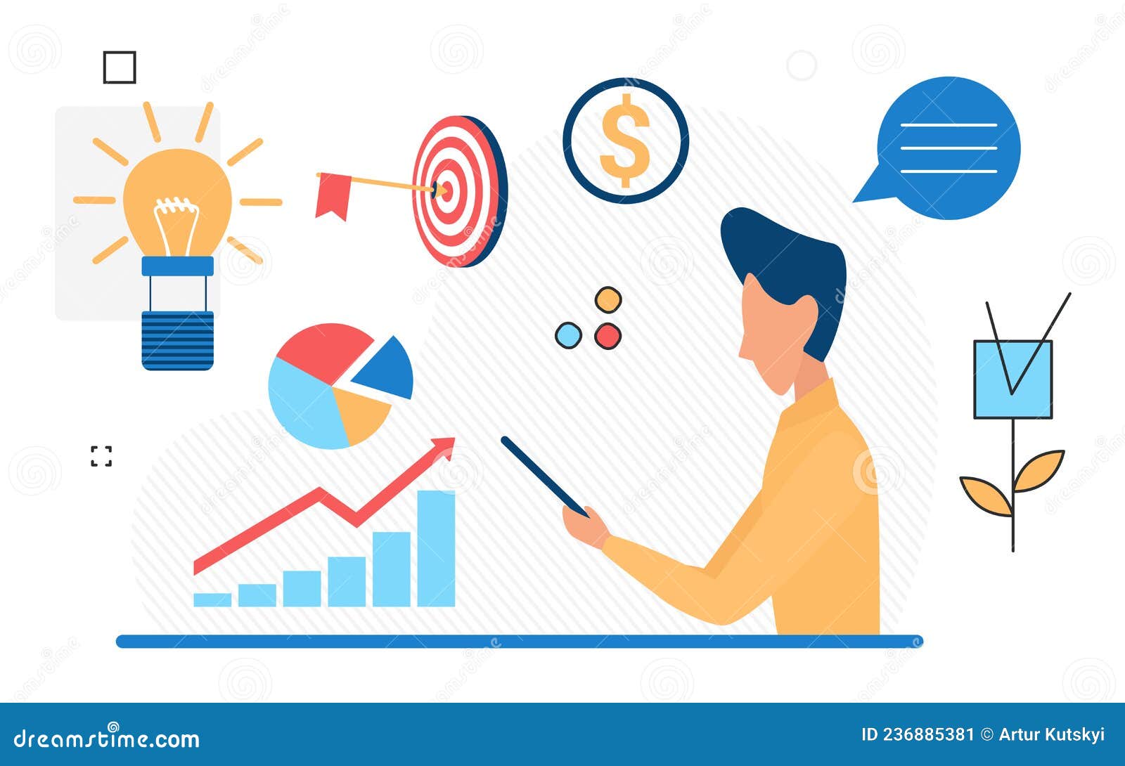 Strategy Of Long Term Planning Cartoon Vector | CartoonDealer.com ...