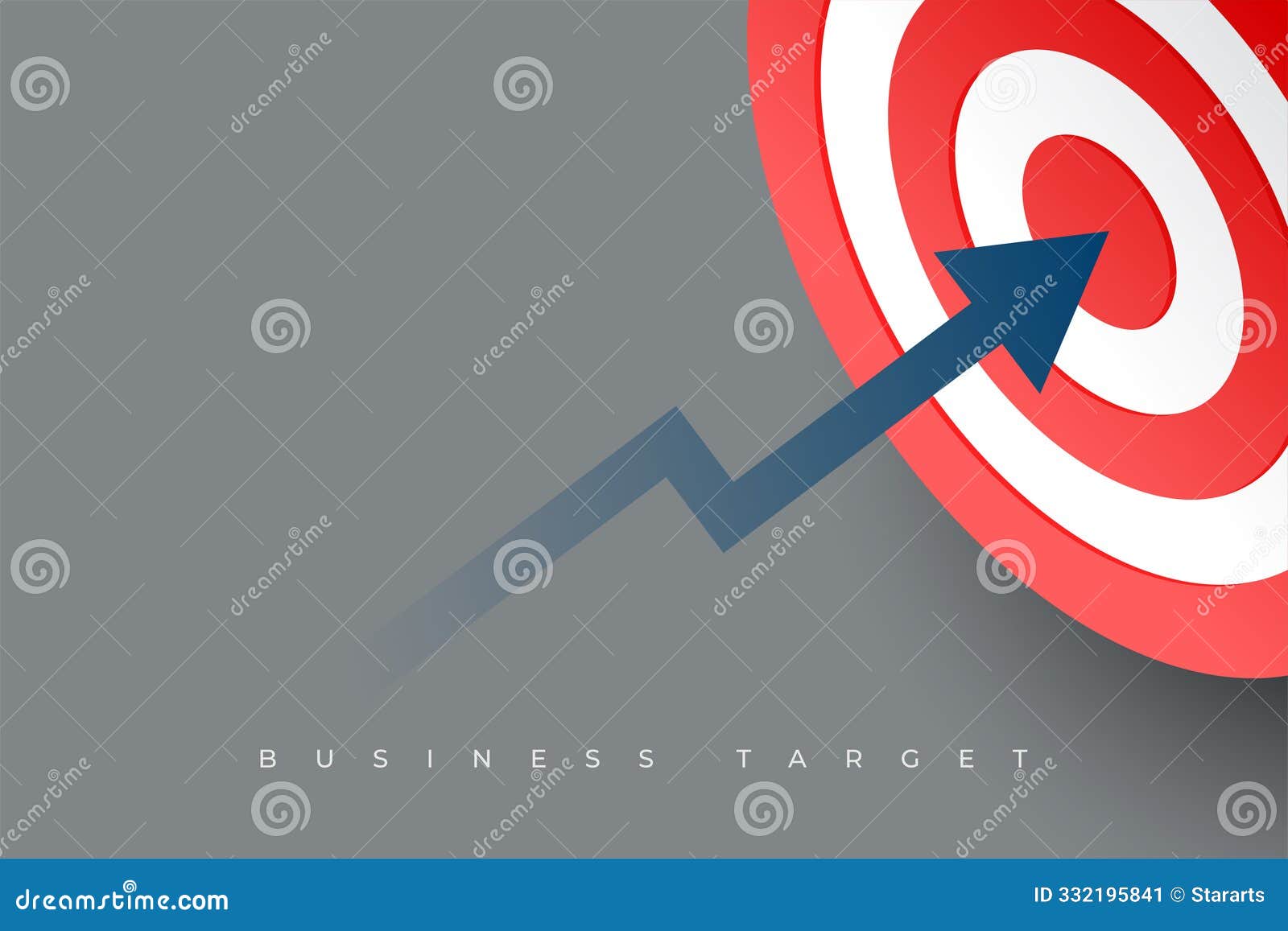 Business Target Board Hitting by Arrow Design Stock Illustration ...