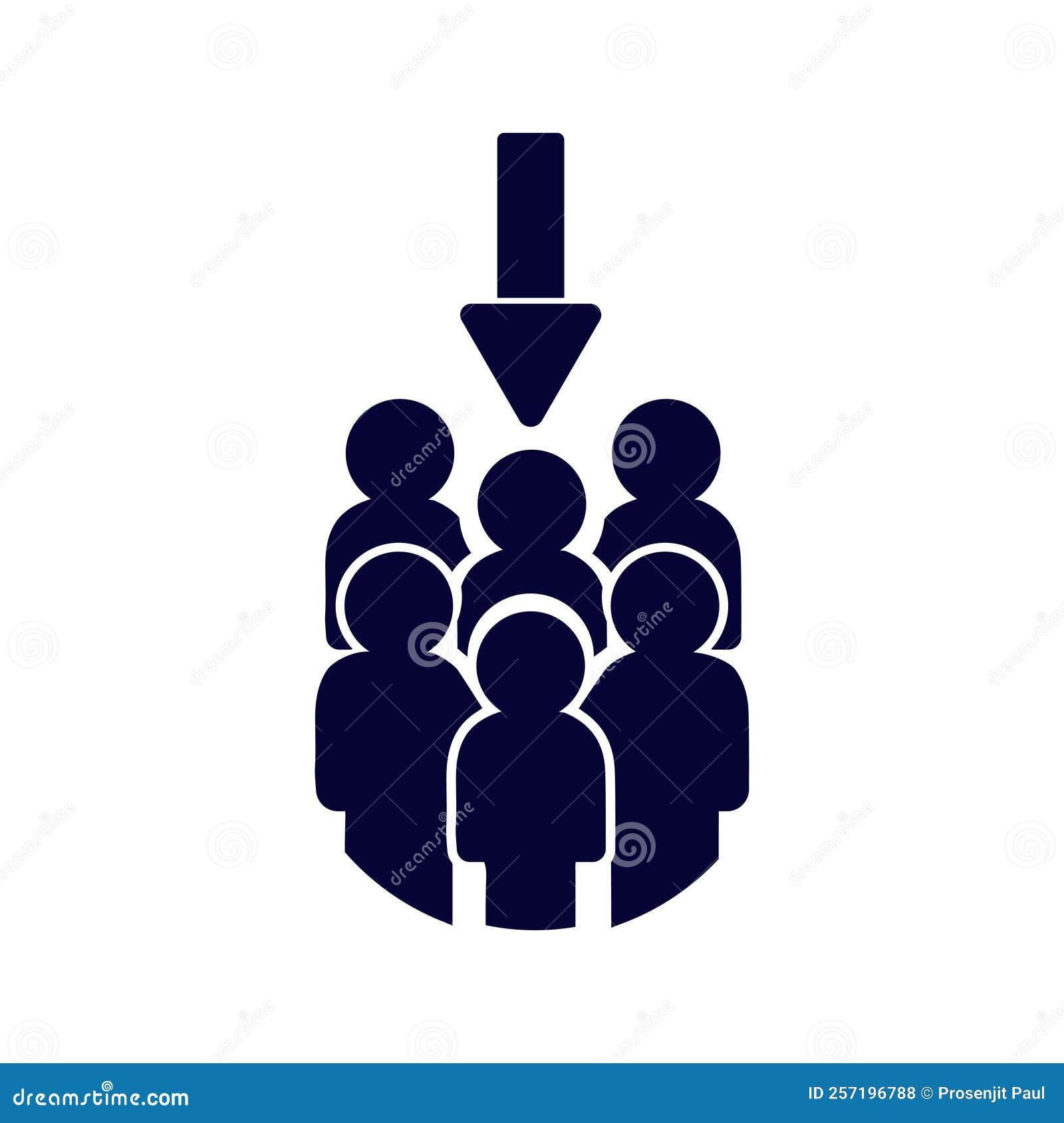 Business Target Client Icon Stock Vector - Illustration of group ...