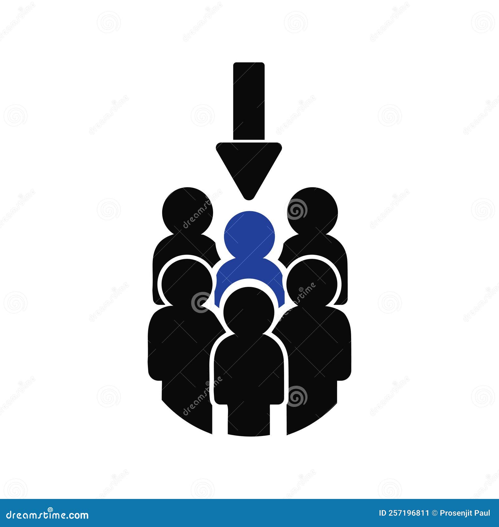 Business Target Client Icon Stock Vector - Illustration of flat, target ...