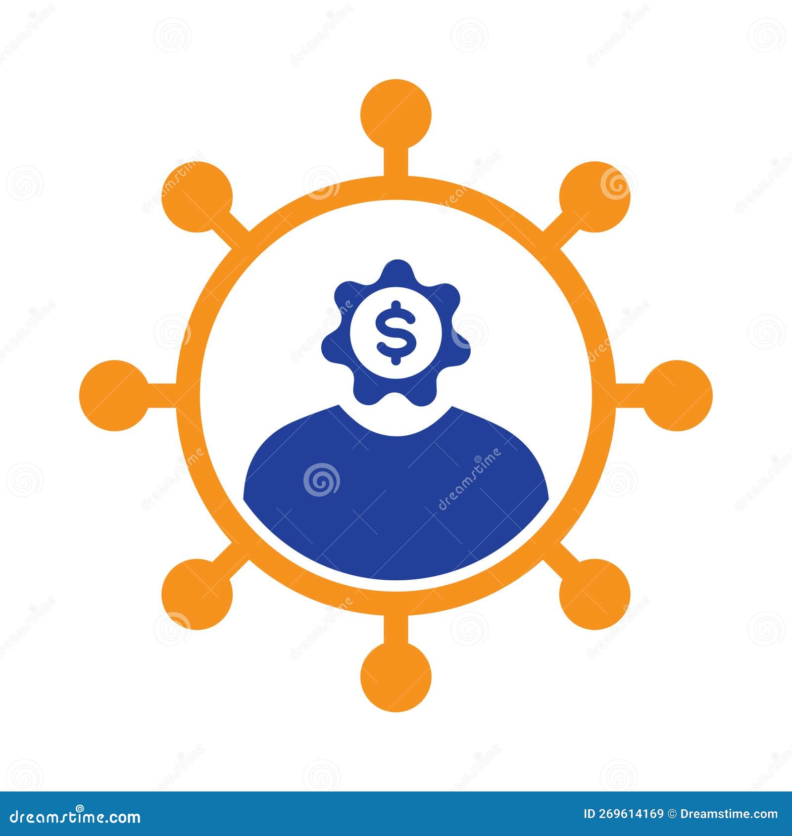 Business Target Client Icon Stock Vector - Illustration of marketing ...
