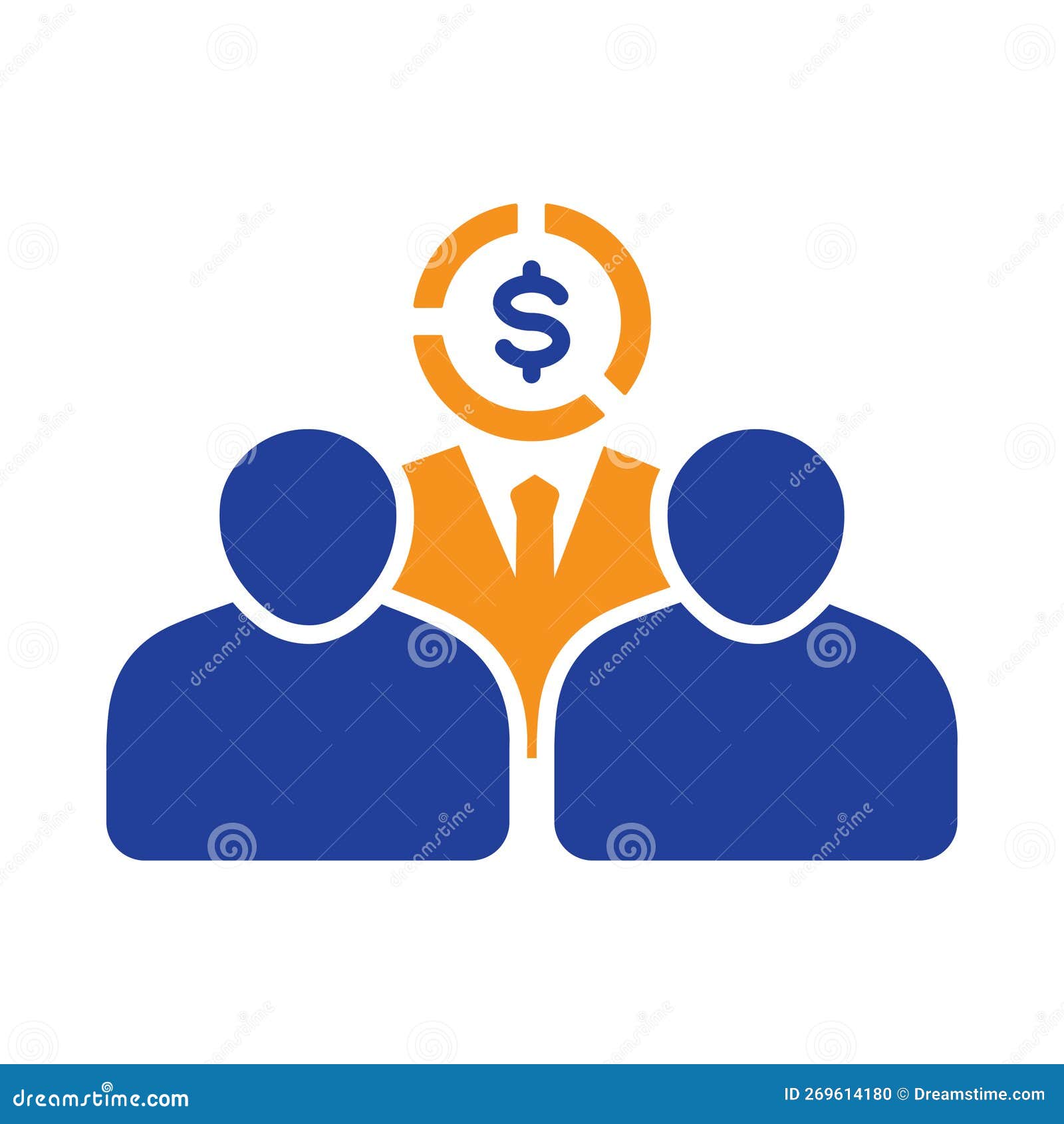 Business Target Client Icon Stock Vector - Illustration of candidate ...