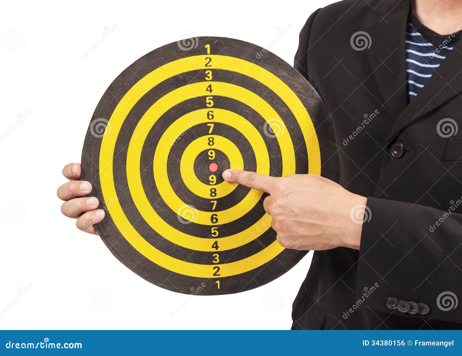 Business Target, Hand Aiming or Pointing Stock Photo - Image of goal ...