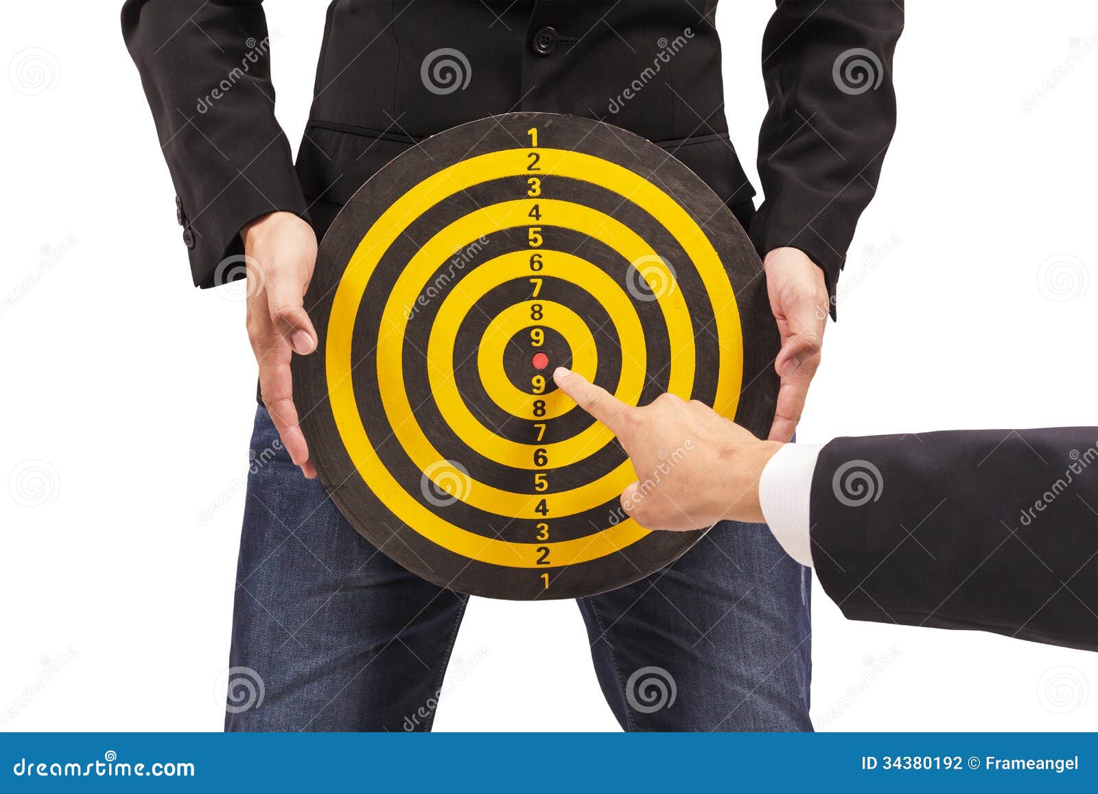 Business Target, Hand Aiming or Pointing Stock Photo - Image of ...