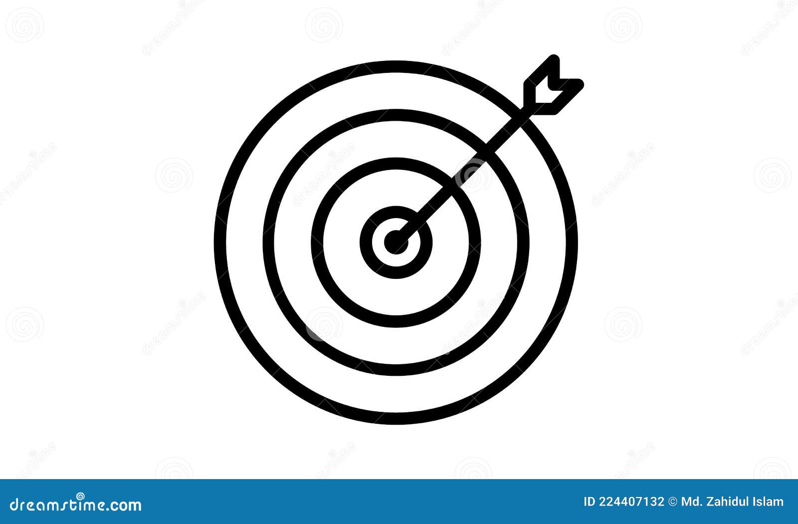 Business Target Icon Simple Style Vector Image Stock Vector ...