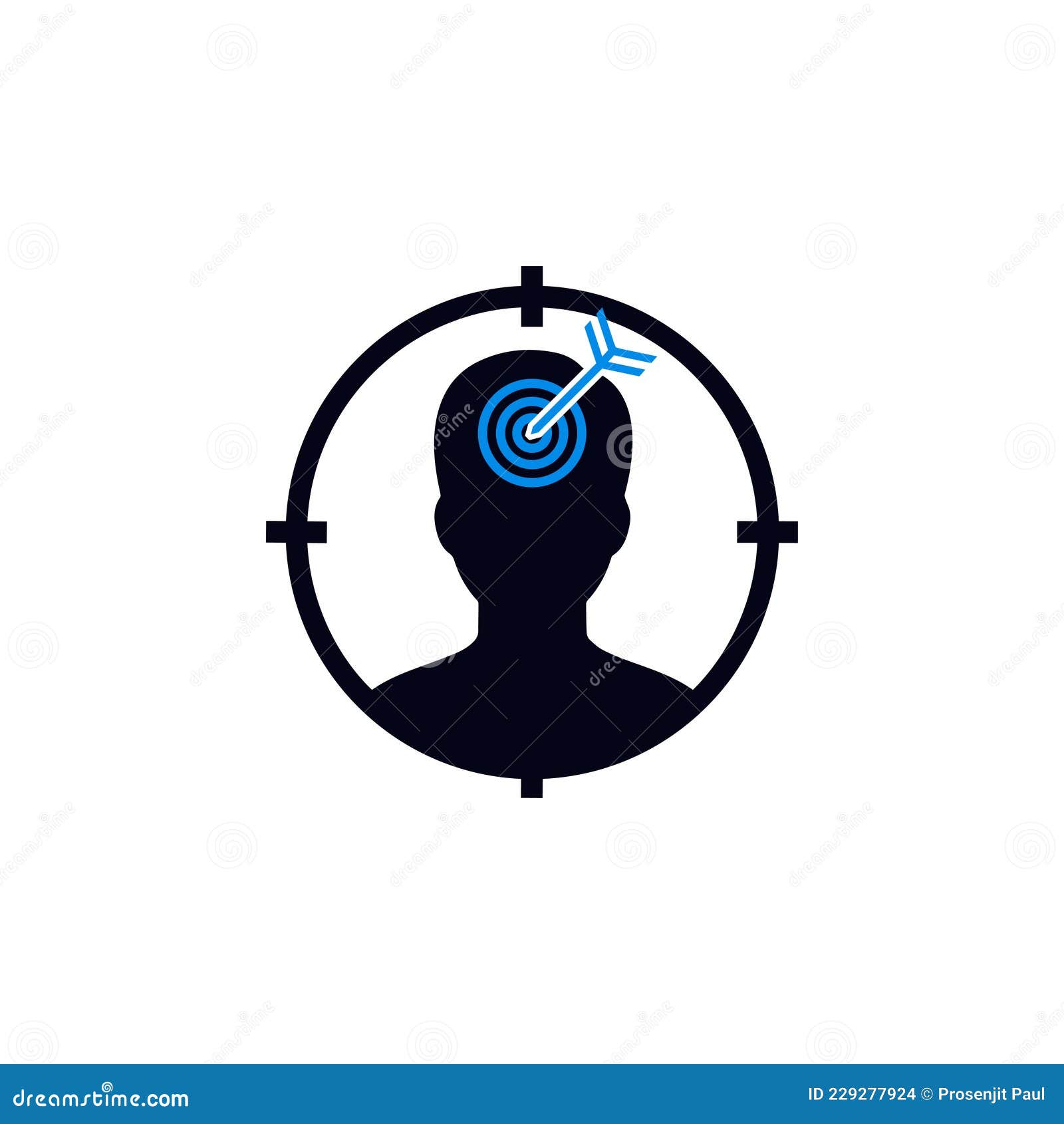 Business Target Person Icon Vector Stock Vector - Illustration of ...