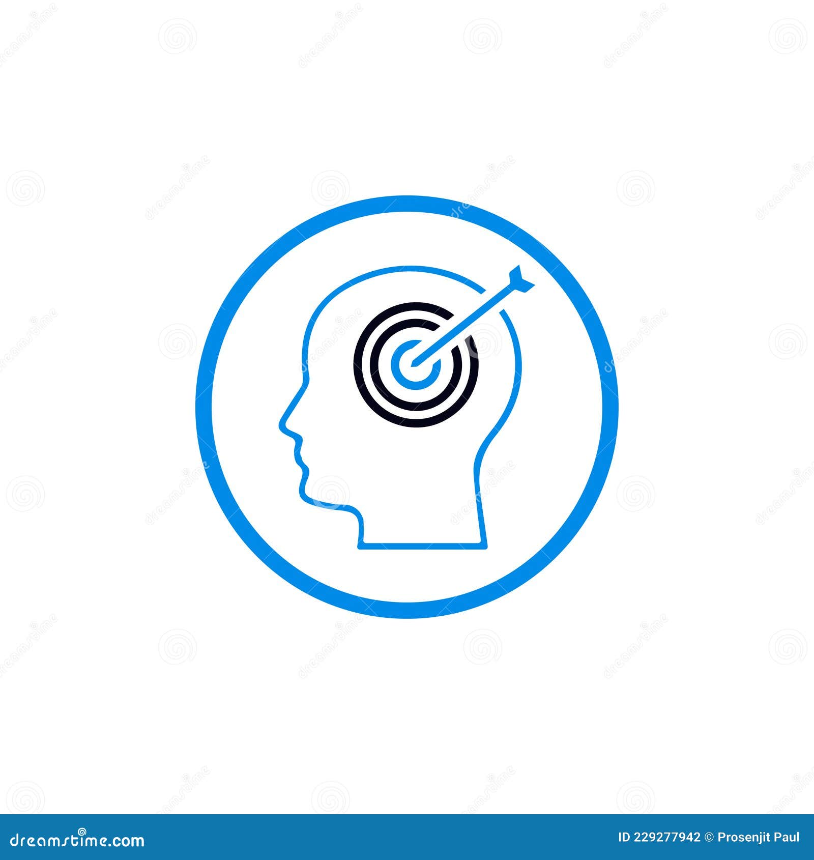 Business Target Person Icon Vector Stock Vector - Illustration of ...